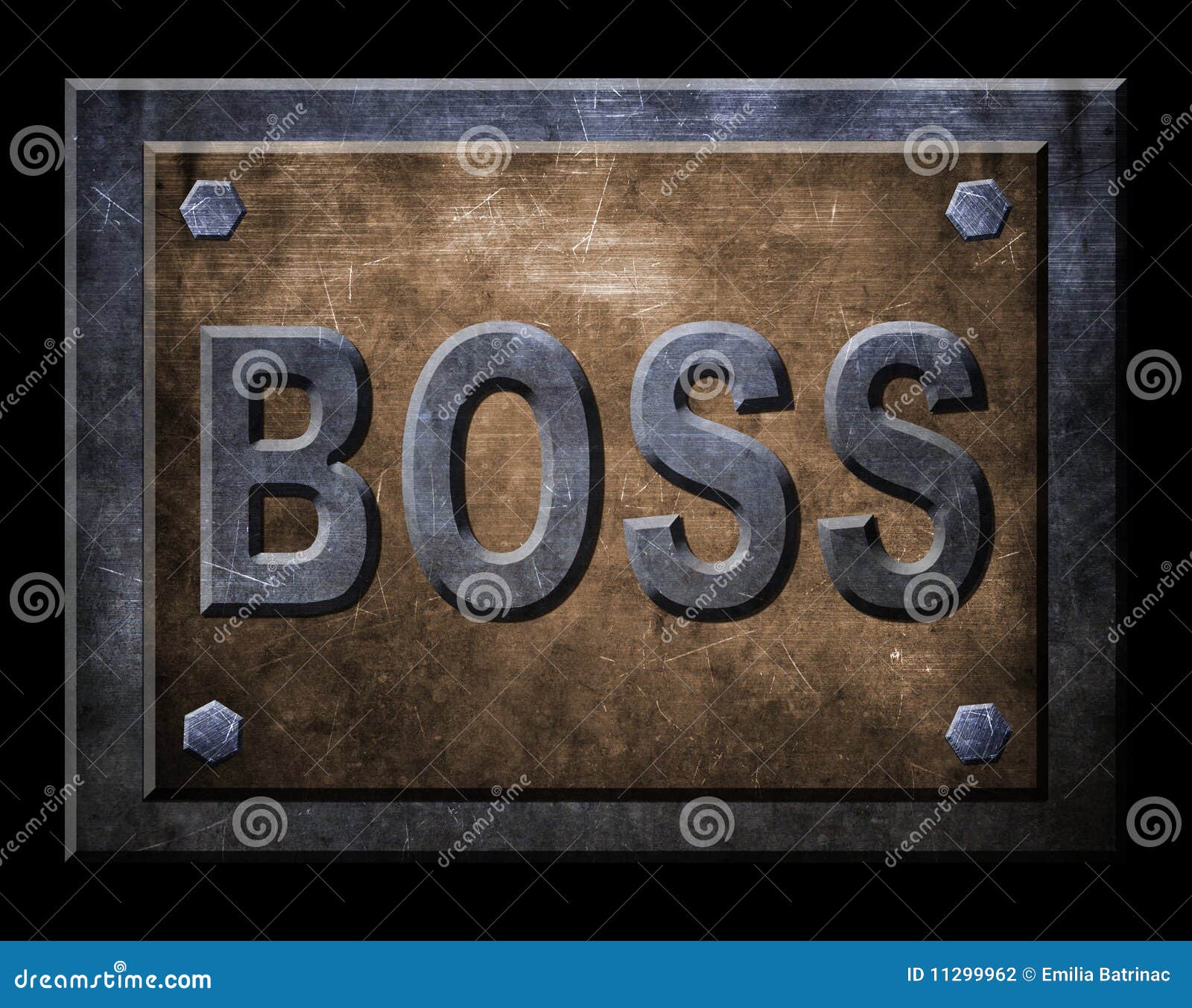 Boss Sign stock photo. Image of name, boss, fashioned - 11299962