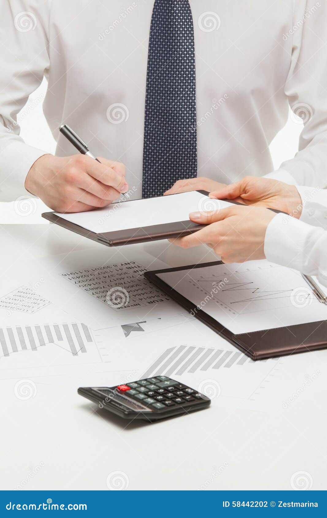 Boss signing a document stock photo. Image of clipboard - 58442202
