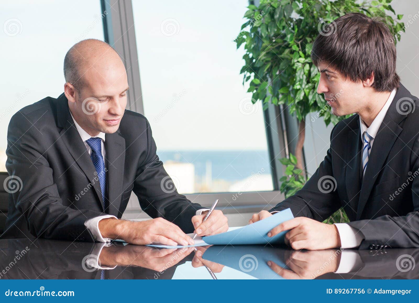 Boss signing documents stock photo. Image of office, paper - 89267756
