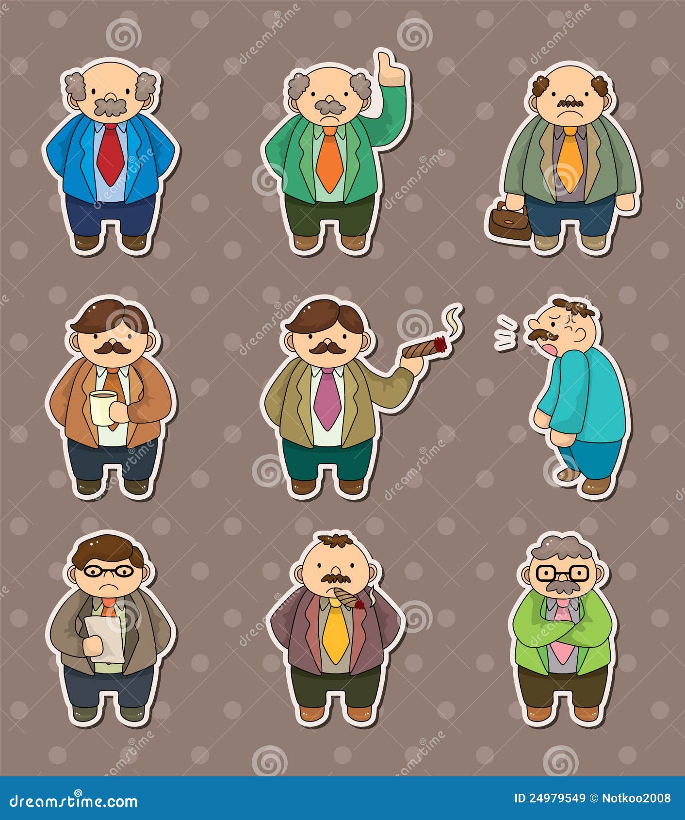 Boss stickers stock vector. Illustration of profession - 24979549