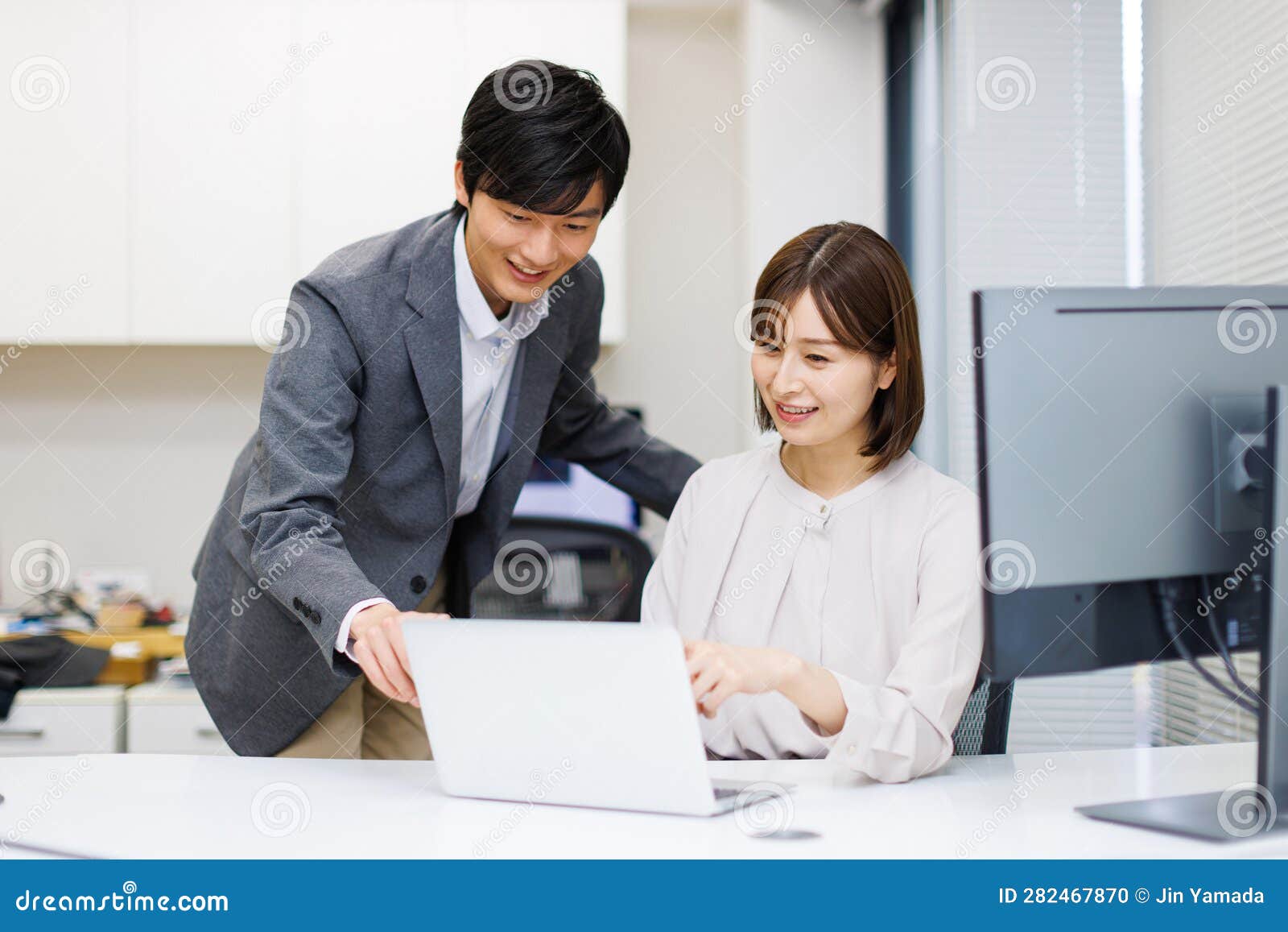Boss and subordinates stock photo. Image of workplace - 282467870