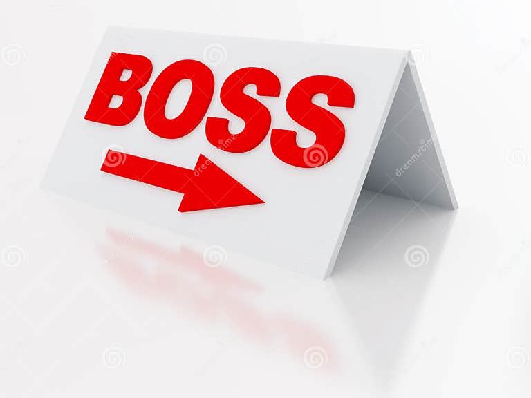 Boss tablet stock illustration. Illustration of organization - 10492043