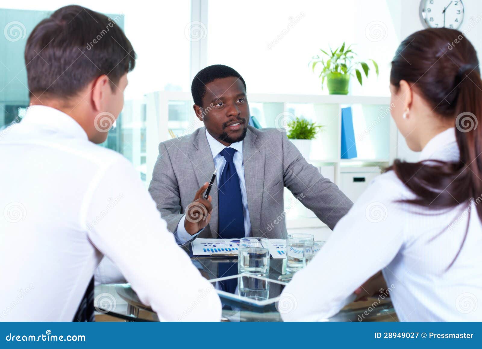 Boss talking stock image. Image of ethnicity, inside - 28949027