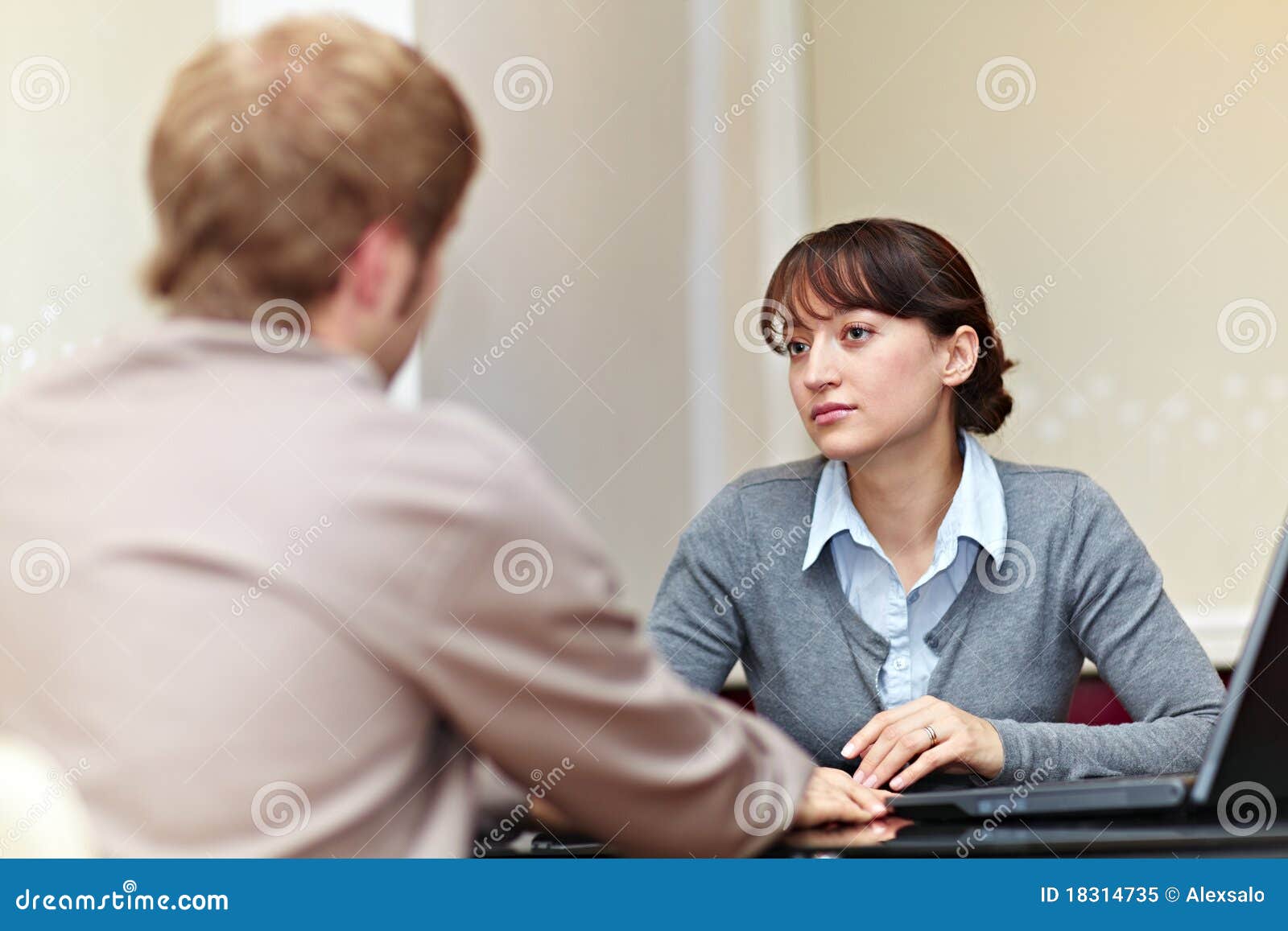 Boss Talking To Her Employee Stock Image - Image of person, business ...