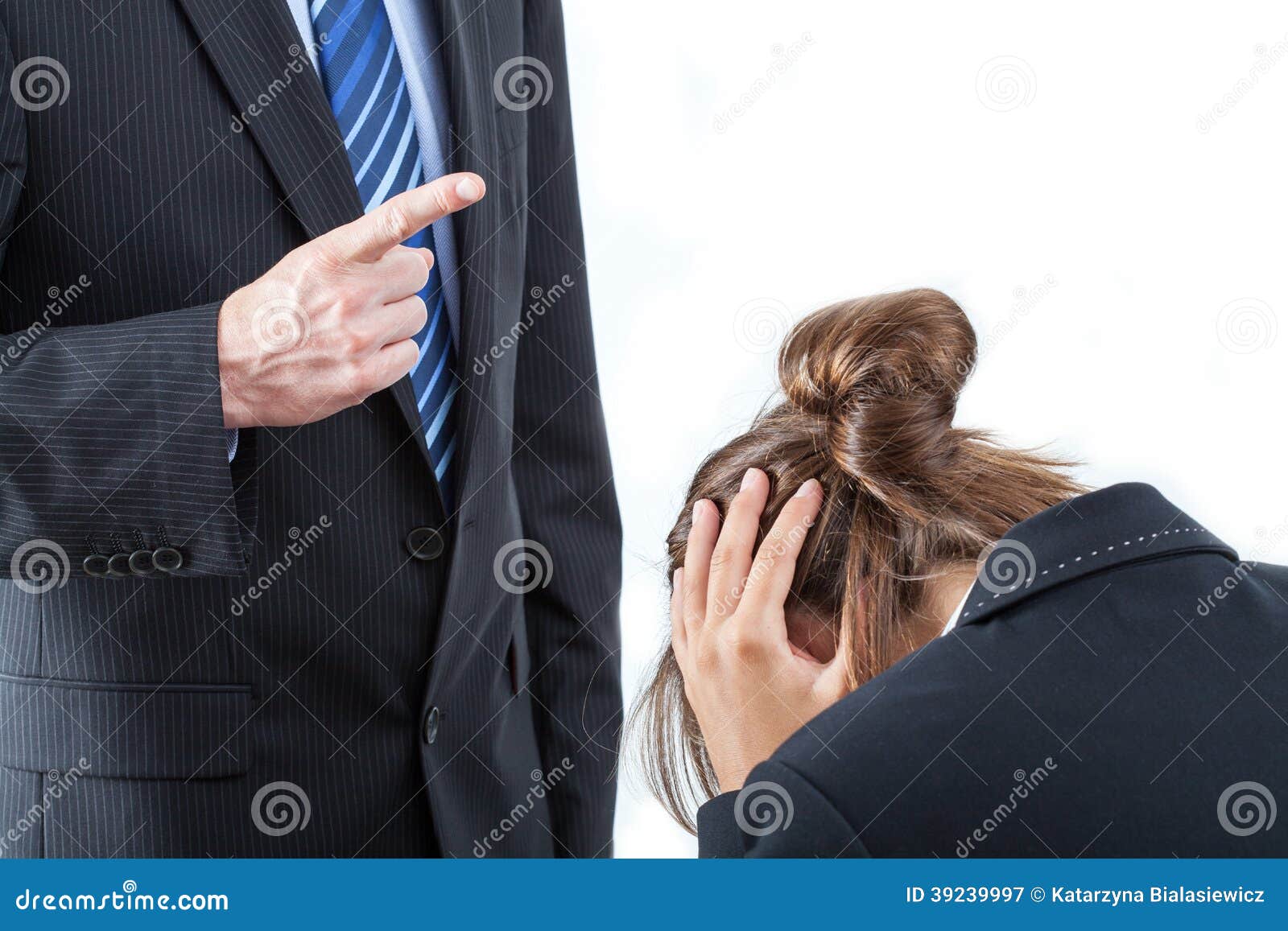 Boss Threatening His Employee Stock Image - Image of corporation ...