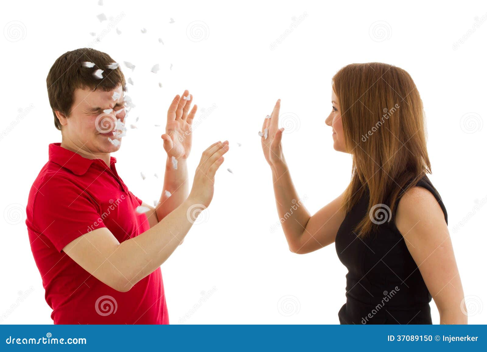 Boss Threw in the Face of the Statement Stock Photo - Image of outrage ...