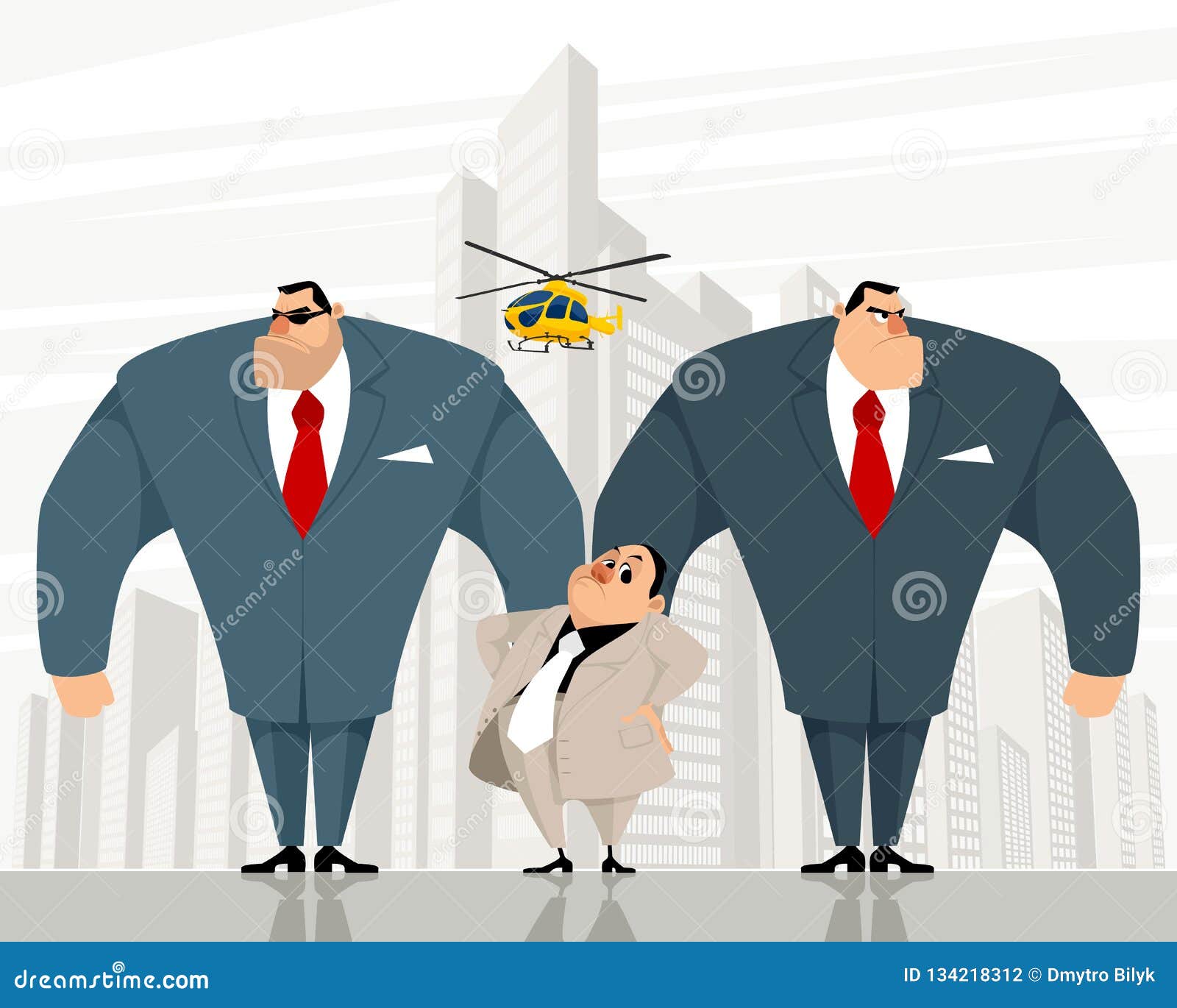 Boss With Bodyguards Stock Photo | CartoonDealer.com #19813122