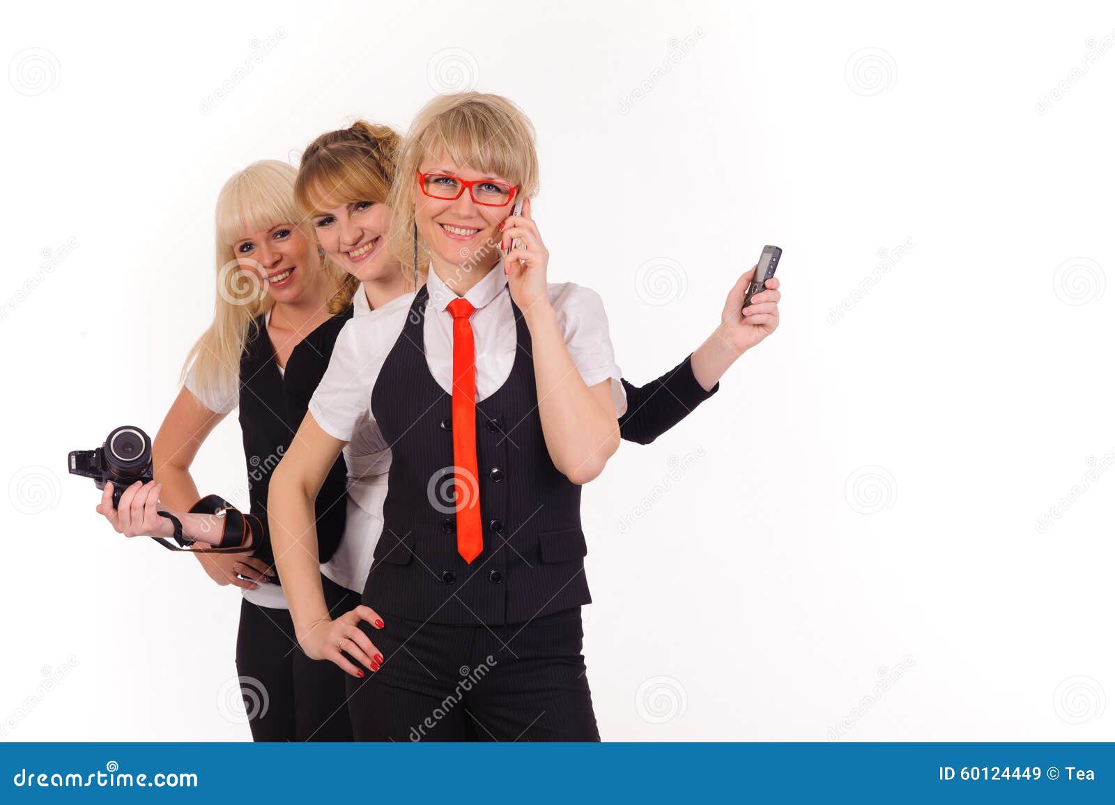 Boss and two helpers stock image. Image of clever, help - 60124449
