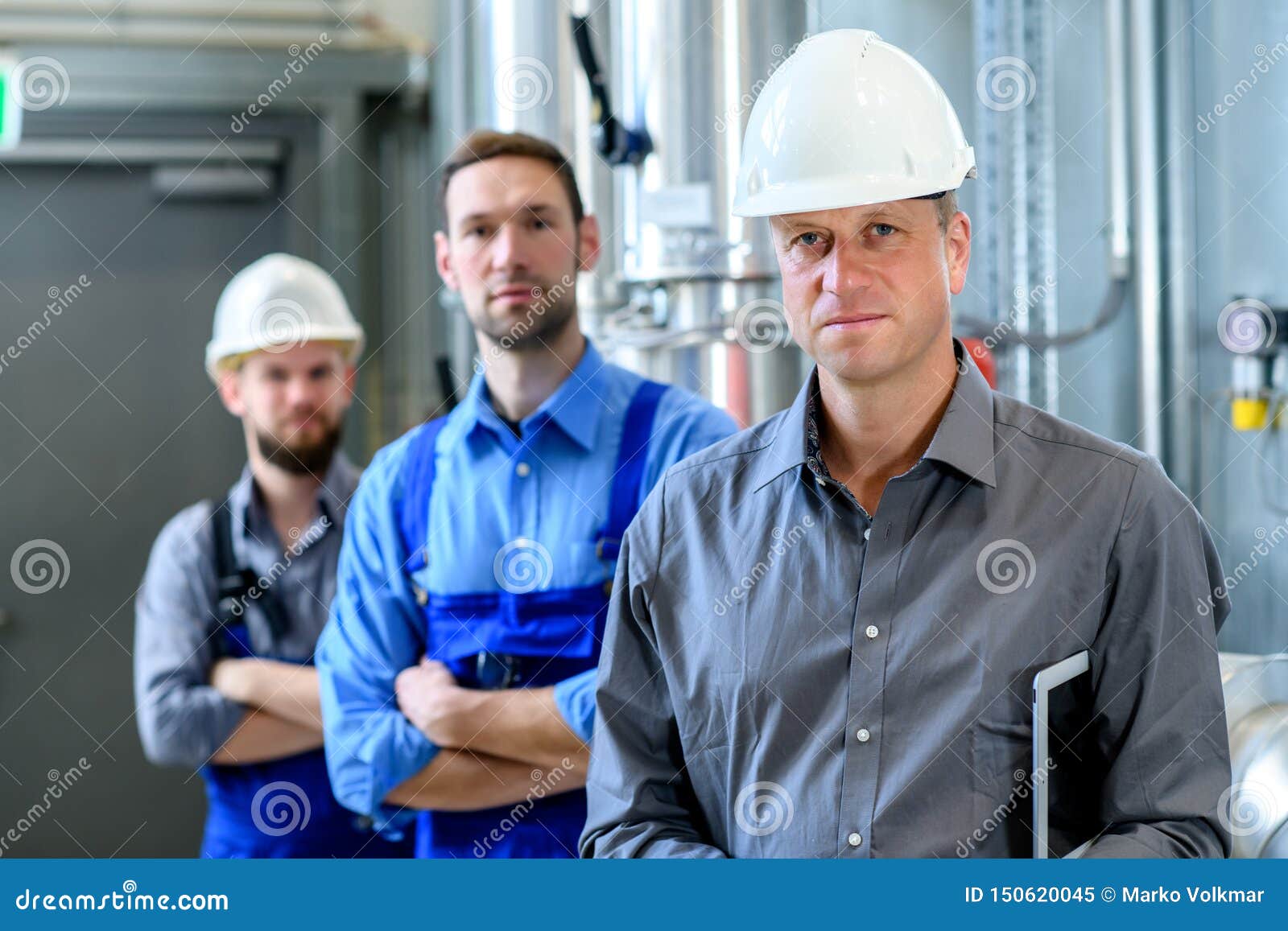 Factory Worker Using Powered Fork Lift To Load Goods Stock Photography ...