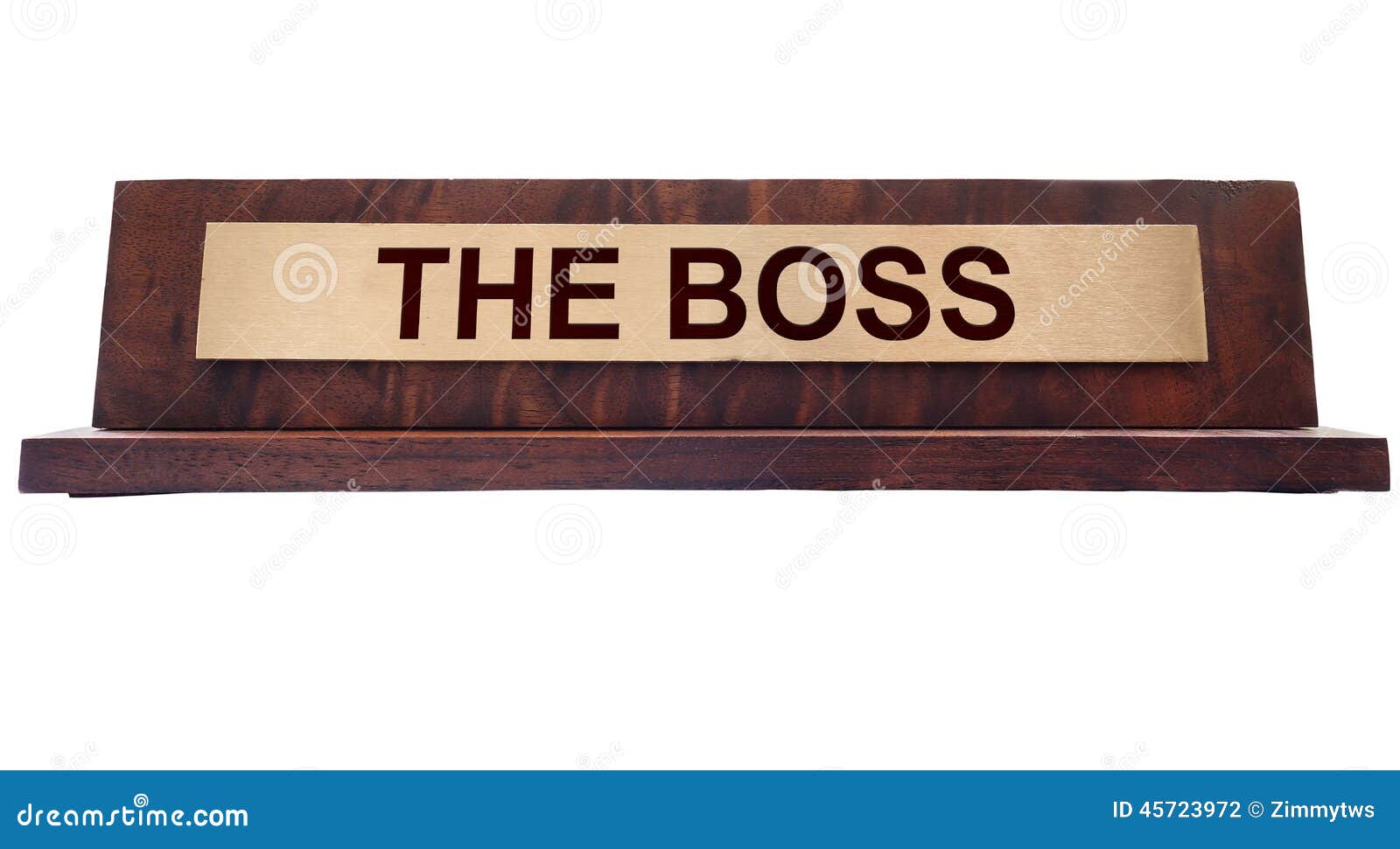 The Boss stock photo. Image of plaque, award, nameplate - 45723972