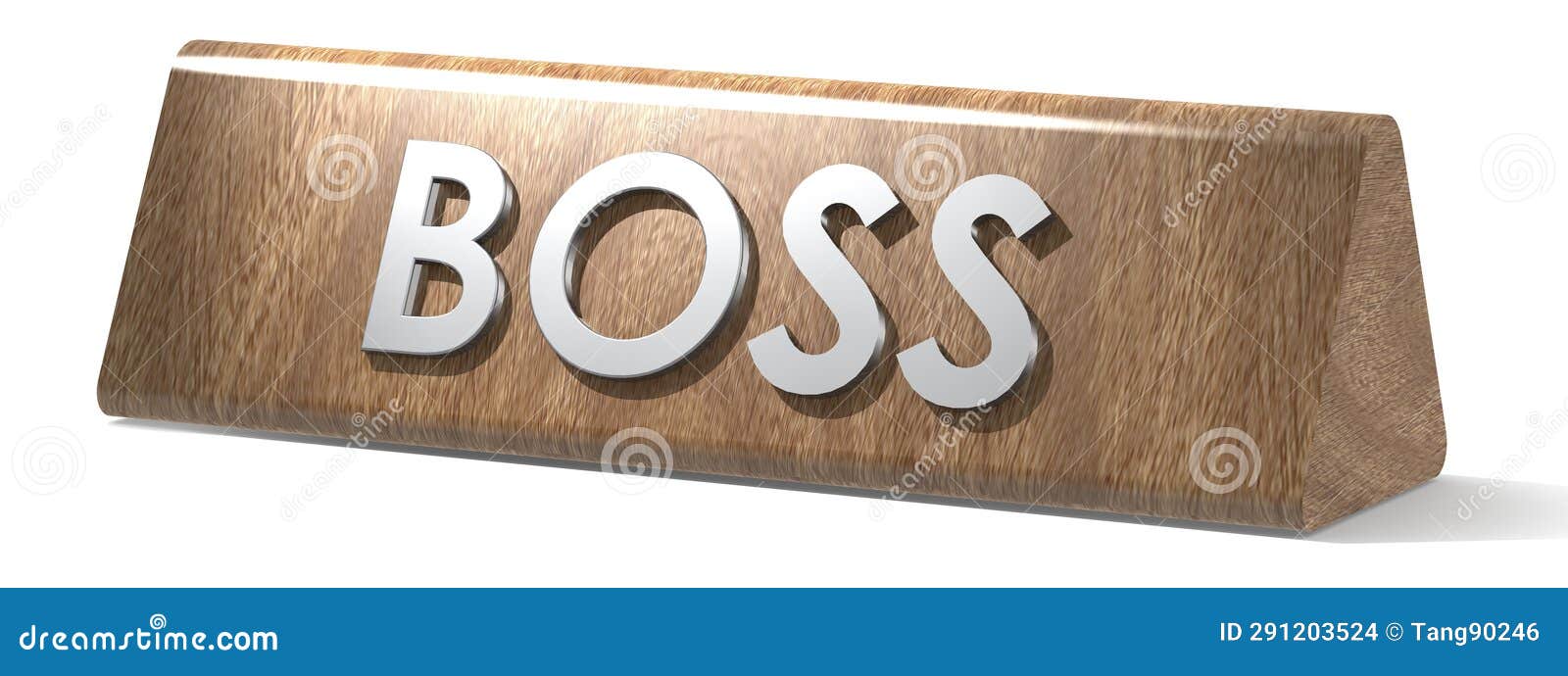 Boss word on wooden banner stock illustration. Illustration of identity ...