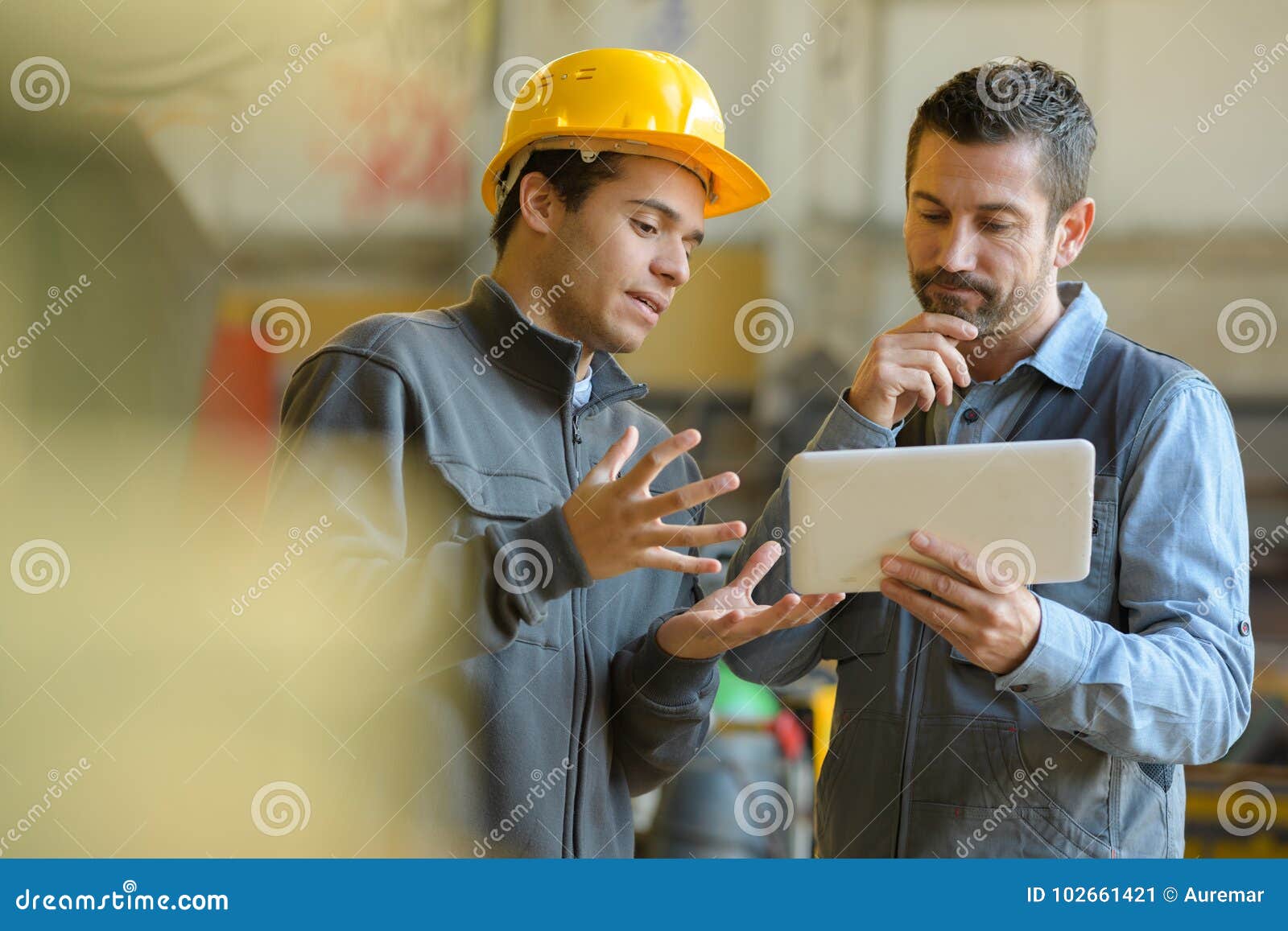 Boss And Worker Discuss Working Plan. Prejudice And Personal Attitude ...