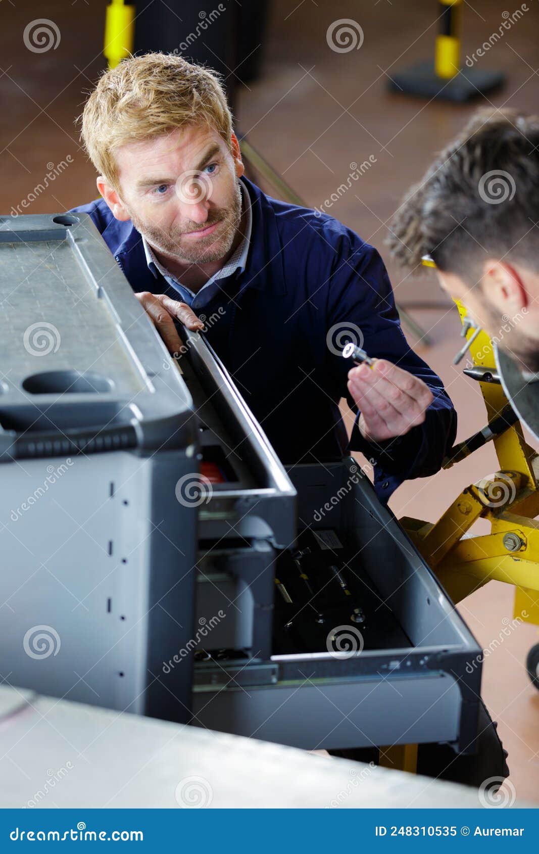 Boss and Worker in Conversation Stock Image - Image of professional ...
