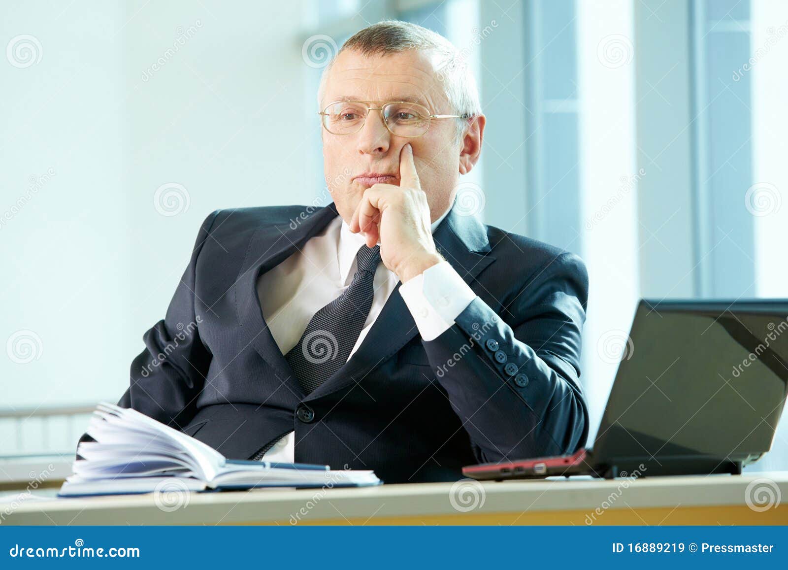 Boss working stock image. Image of mature, collar, businessman - 16889219