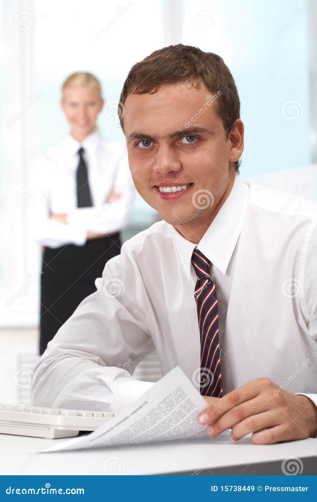 Boss at workplace stock image. Image of boss, business - 15738449