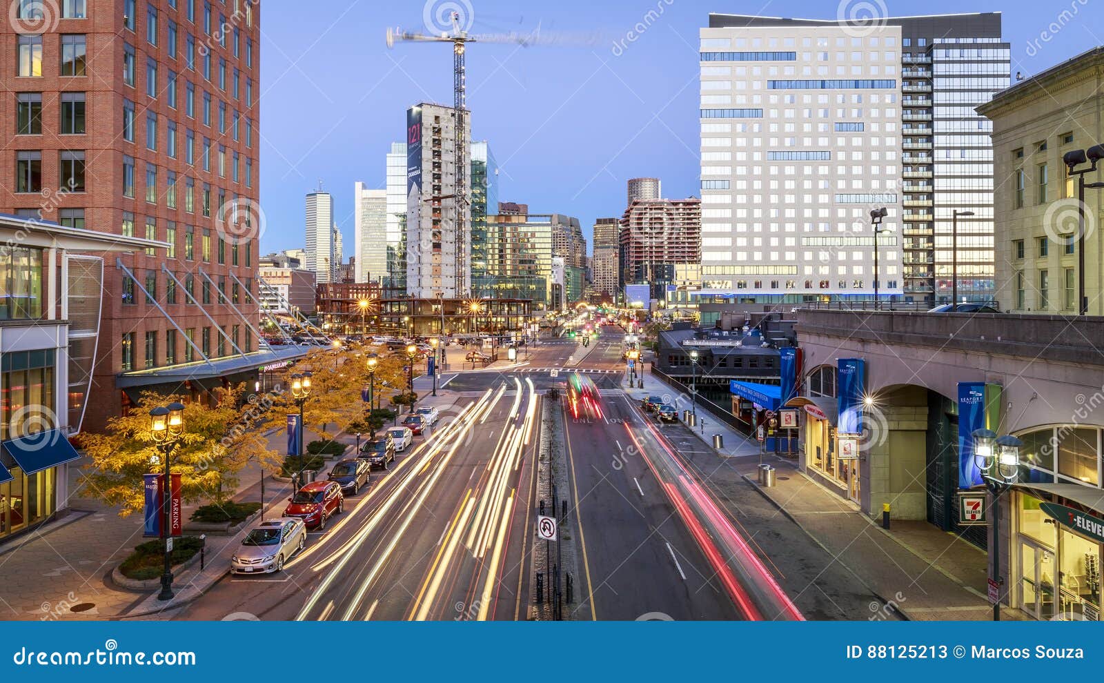 Boston redaktionelles stockfoto. Bild von sonnenuntergang - 88125213