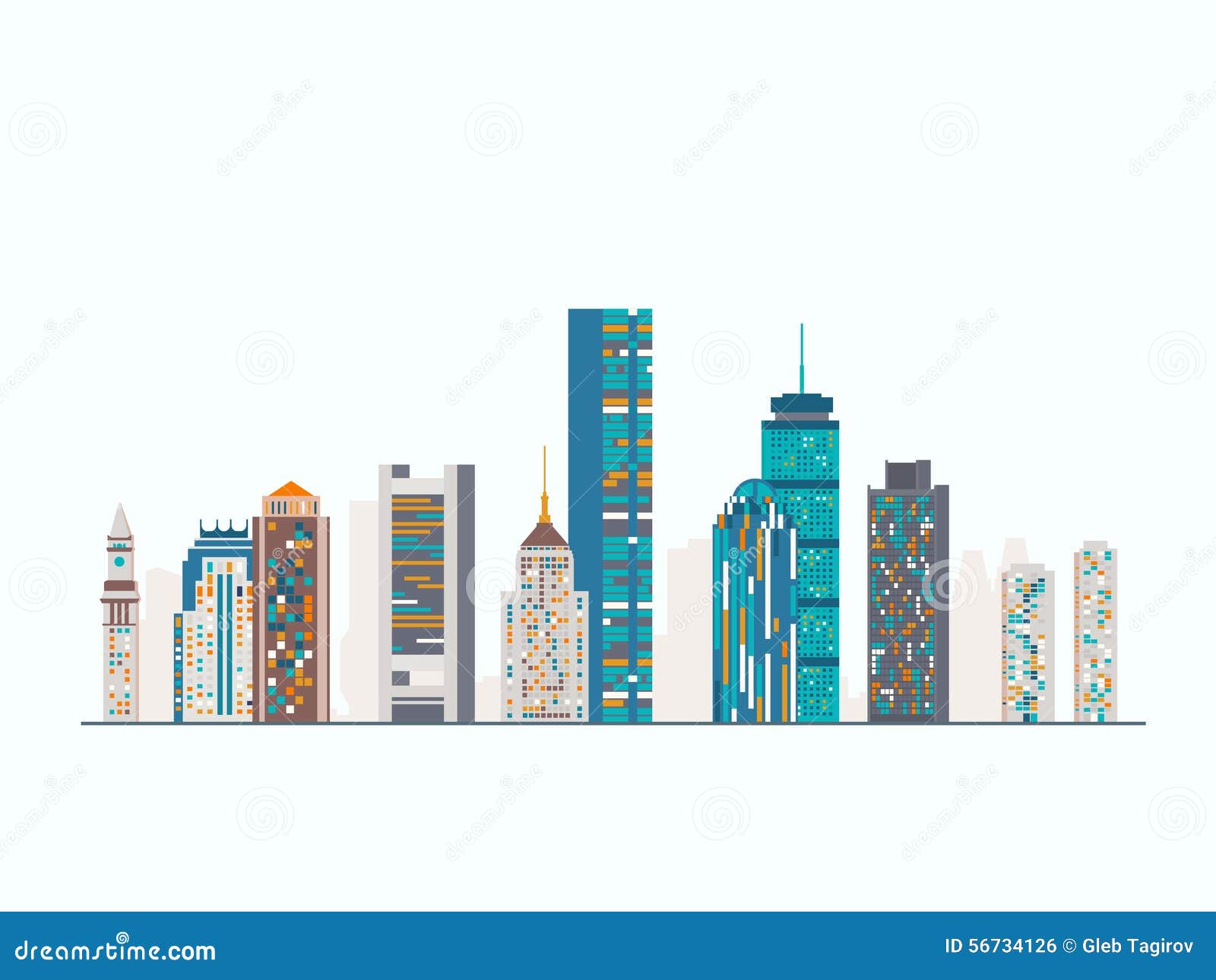 Abstract Skyscraper Vector