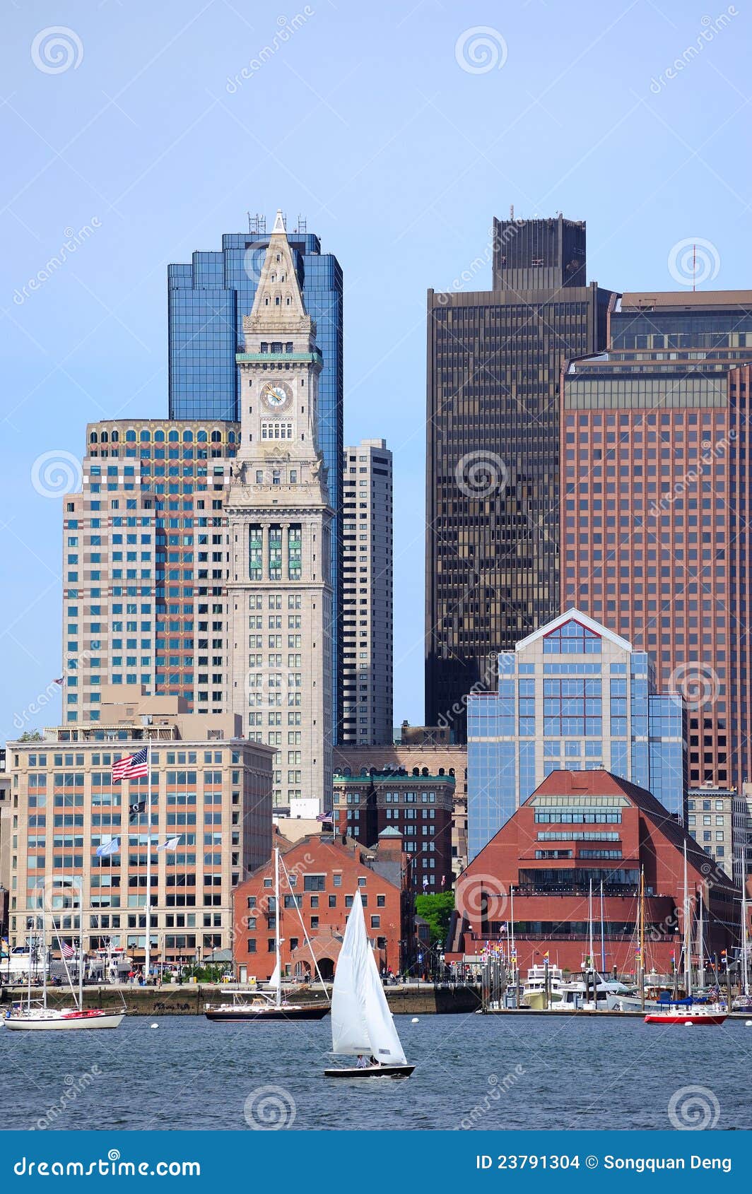 Boston Architecture Closeup Stock Photo - Image of harbor, office: 23791304