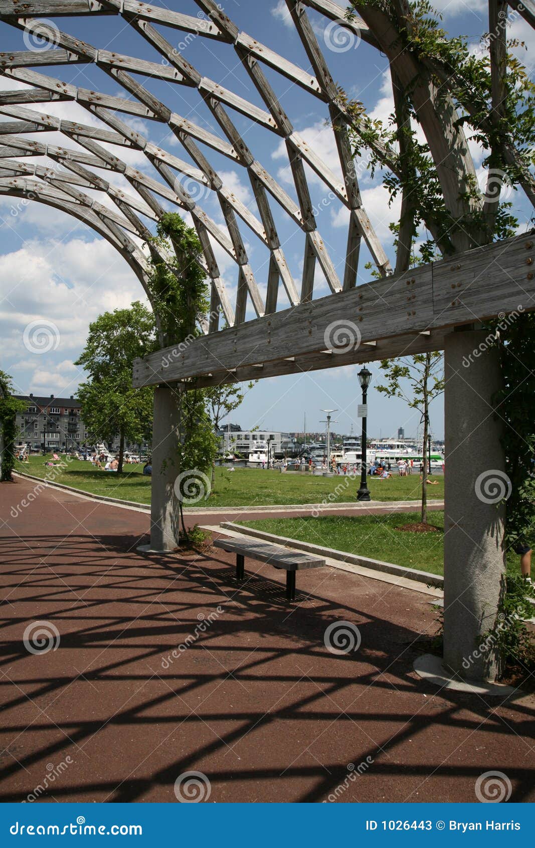 Boston Archway stock image. Image of arch, bench, shadow - 1026443