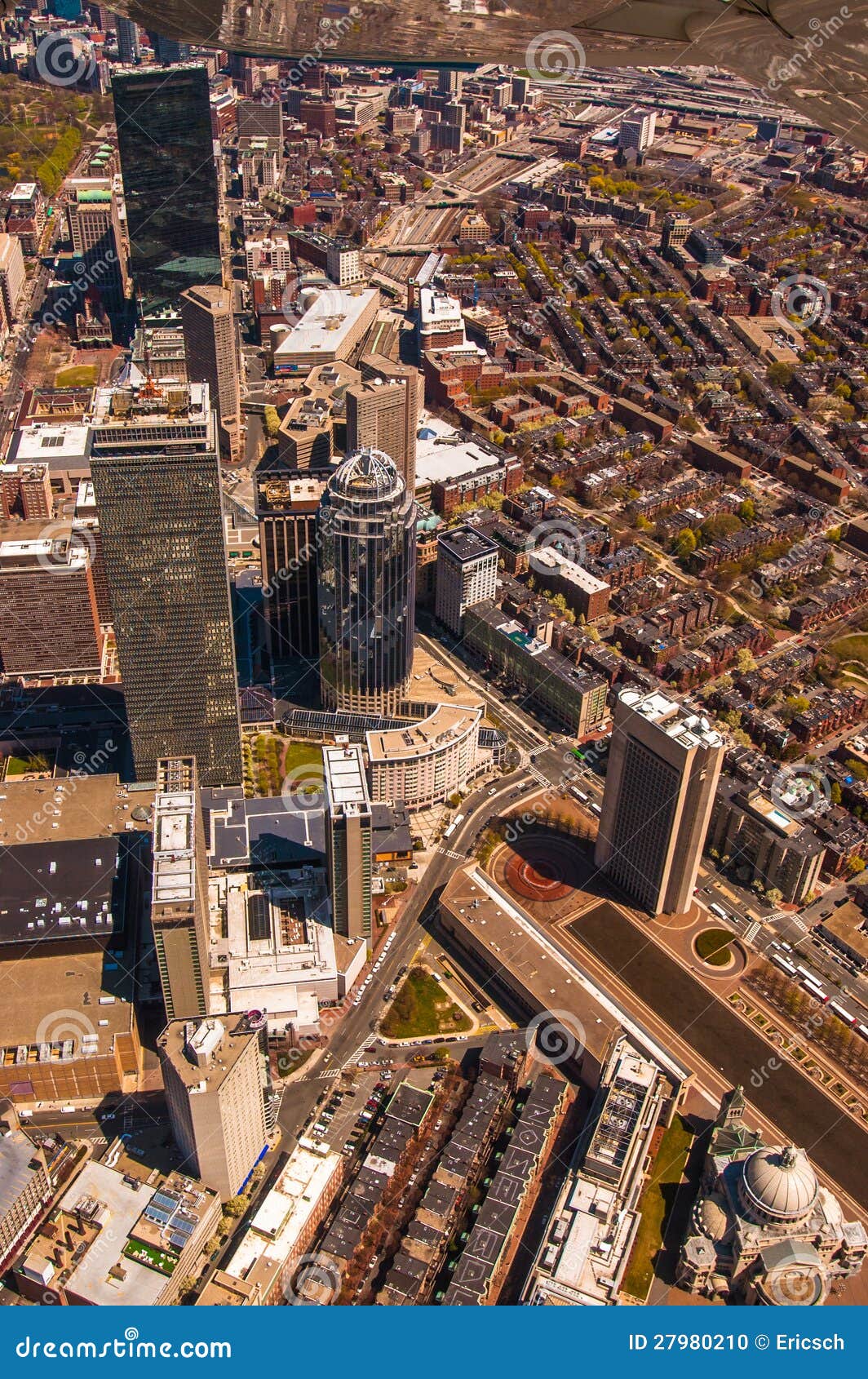 Boston Back Bay aerial stock photo. Image of back, cityscape - 27980210