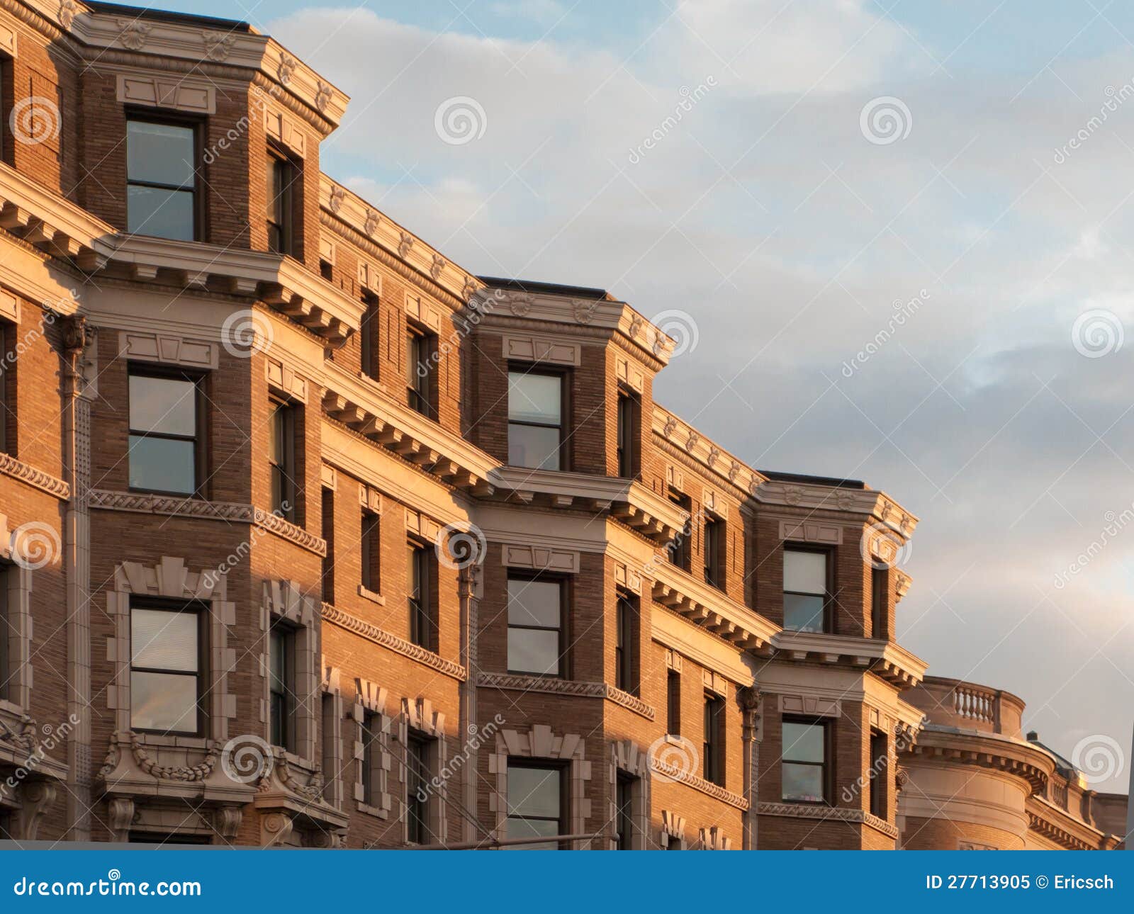 Boston Back Bay Brownstones Stock Image - Image of apartments, historic ...
