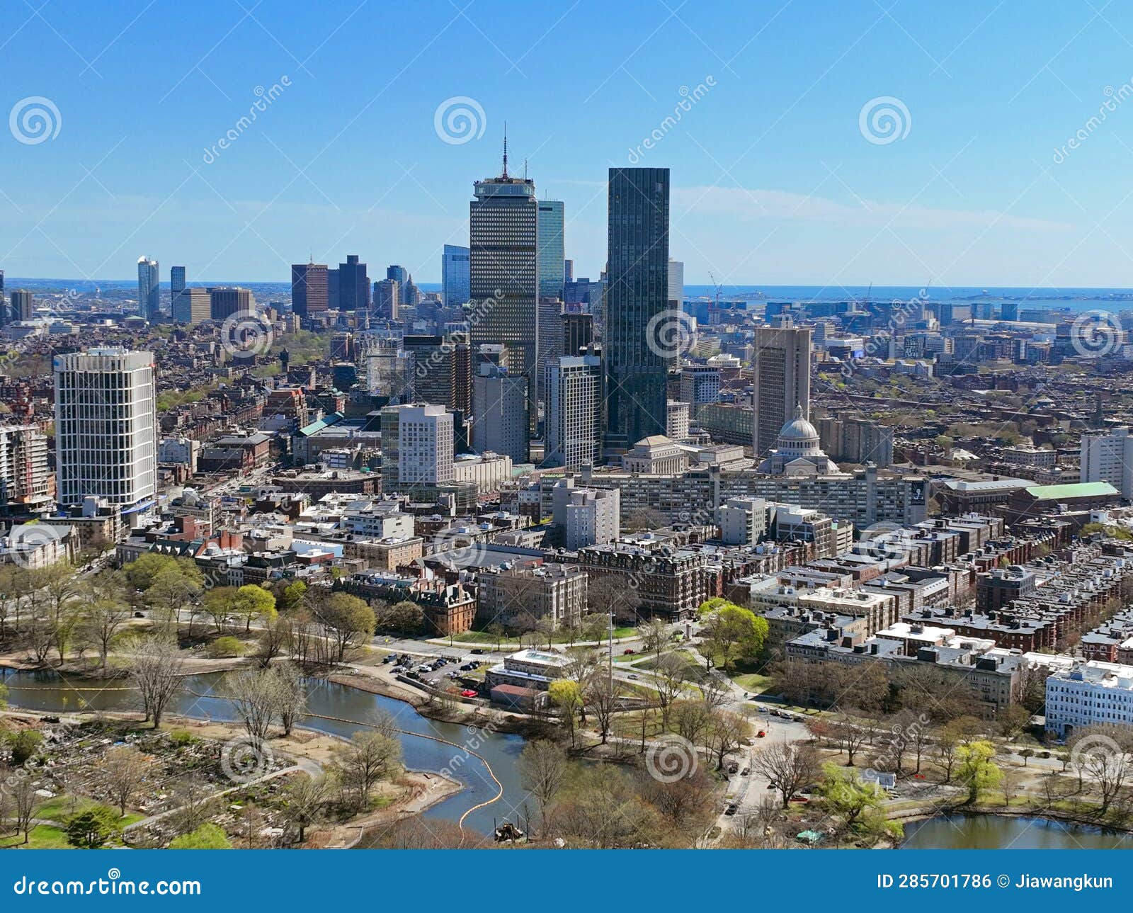 Boston Back Bay Modern Skyline, Boston, USA Stock Photo - Image of ...
