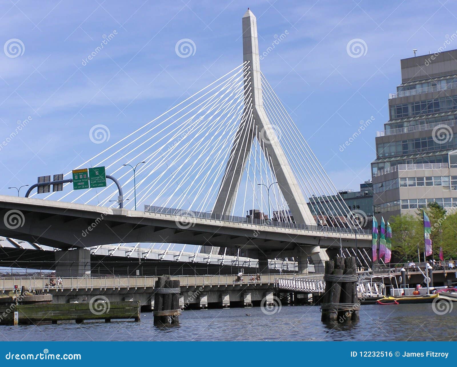 Boston Bridge stock photo. Image of sail, boston, bridge - 12232516