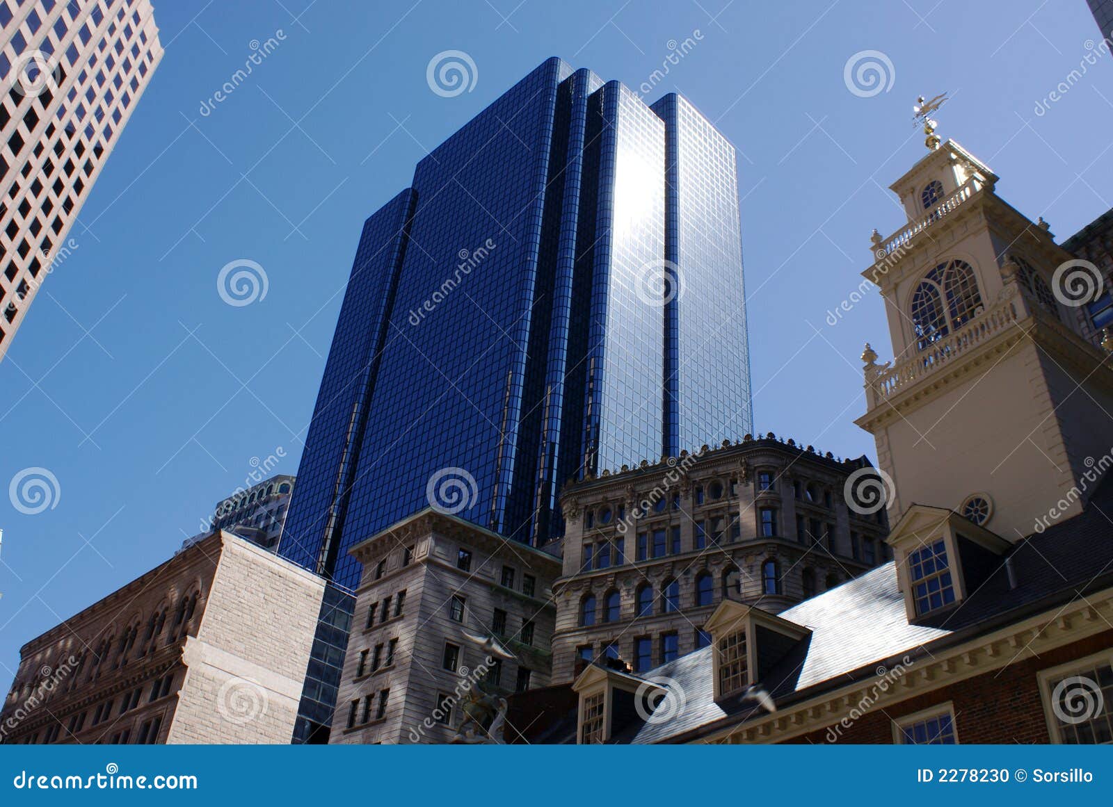 Boston buildings stock photo. Image of growth, scrapers - 2278230