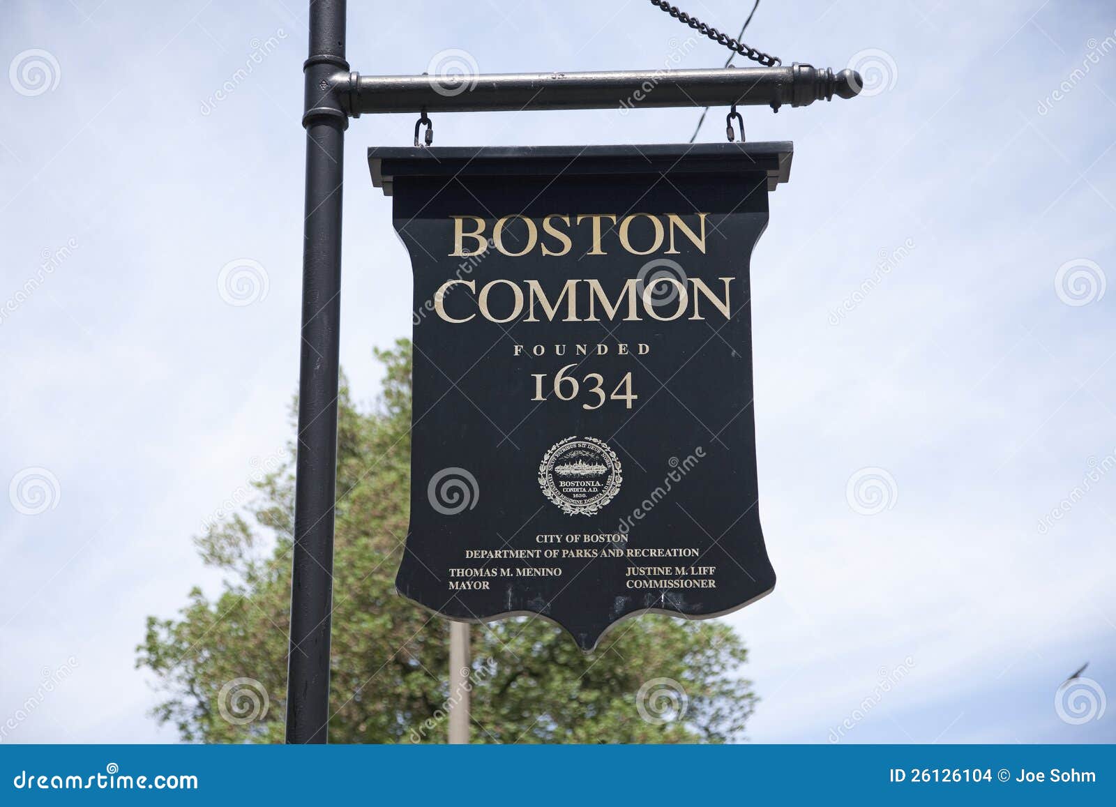 Boston Common editorial stock image. Image of central - 26126104