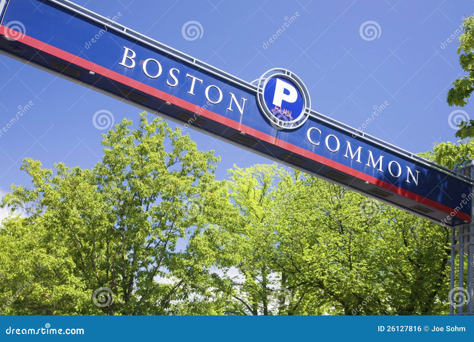Boston Common editorial photo. Image of mark, oldest - 26127816