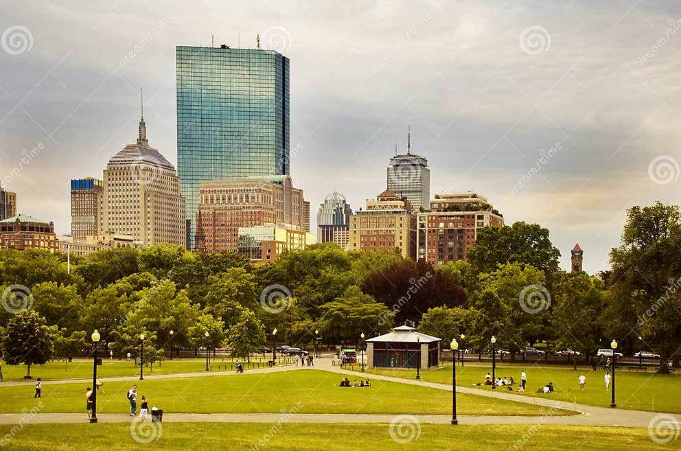 Boston Common editorial image. Image of commerce, cityscape - 9877030