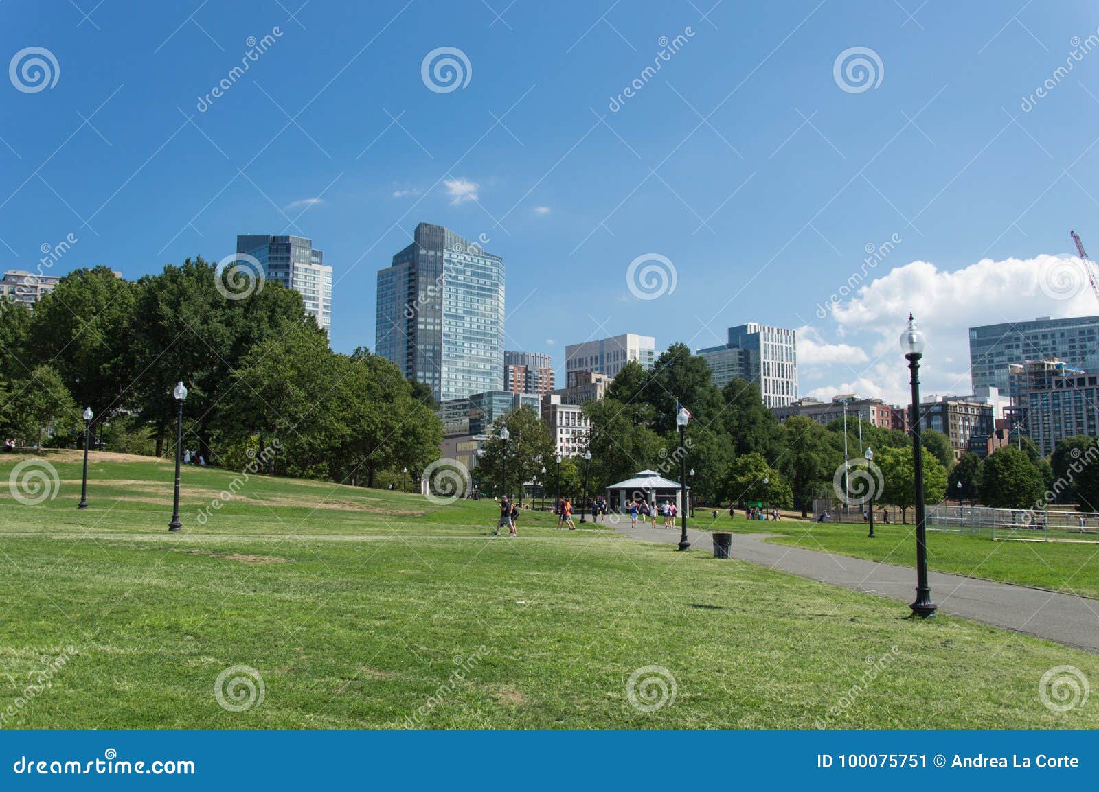 Boston Common Park editorial photo. Image of park, modern - 100075751