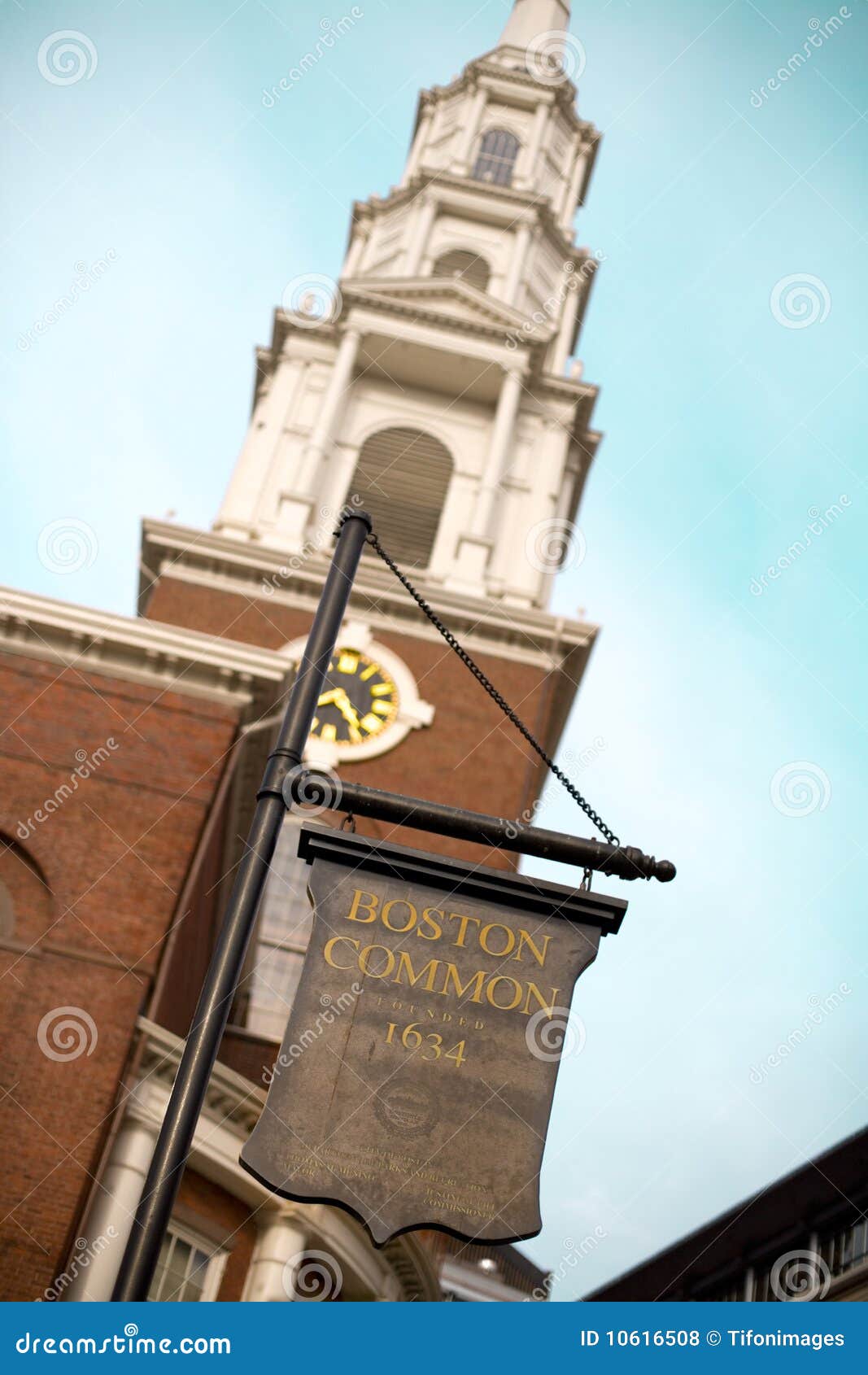 Boston Common sign stock photo. Image of architecture - 10616508