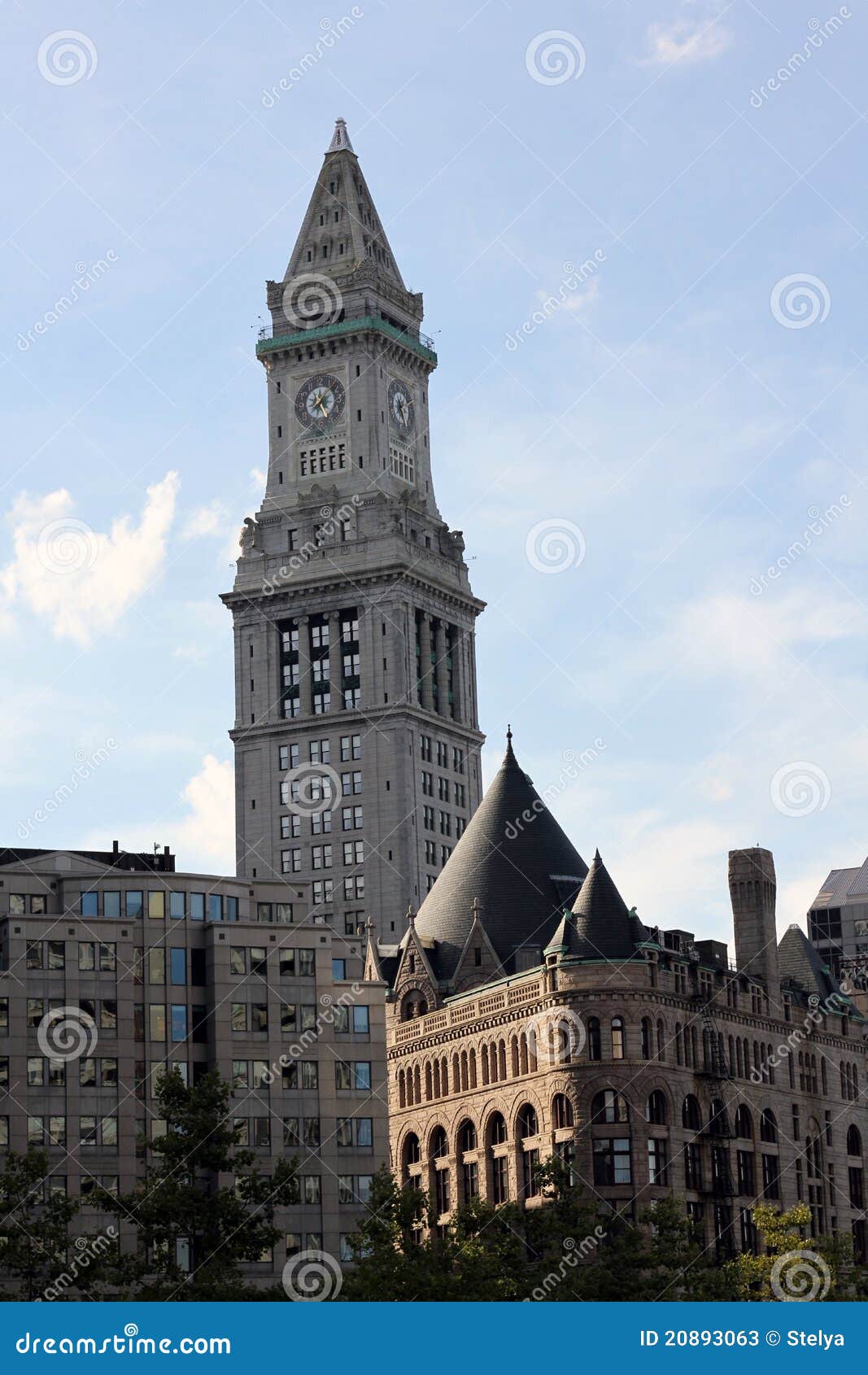 Boston Custom House Tower stock image. Image of massachusetts - 20893063