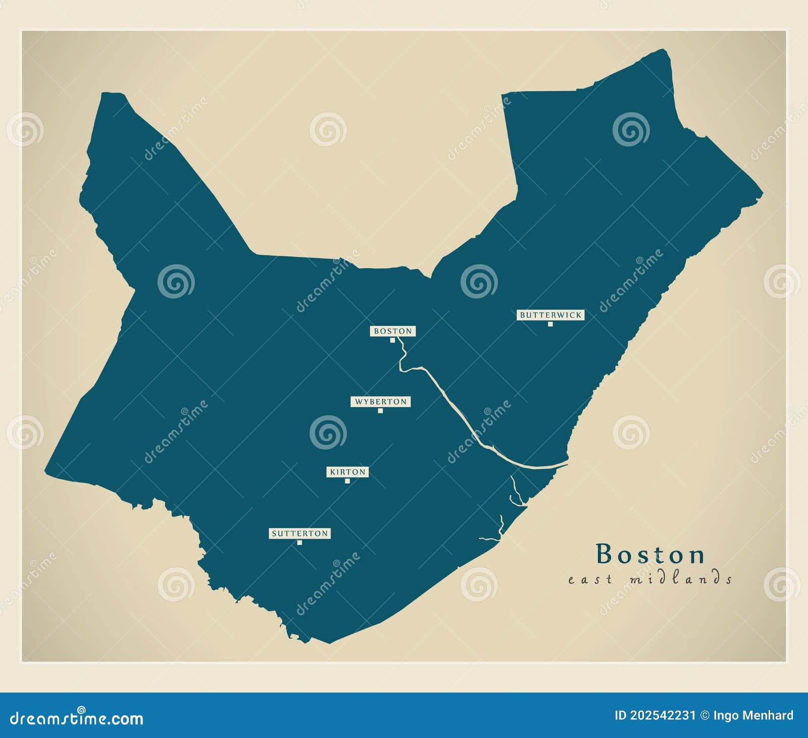 Boston Administrative Map Royalty-Free Stock Photography ...