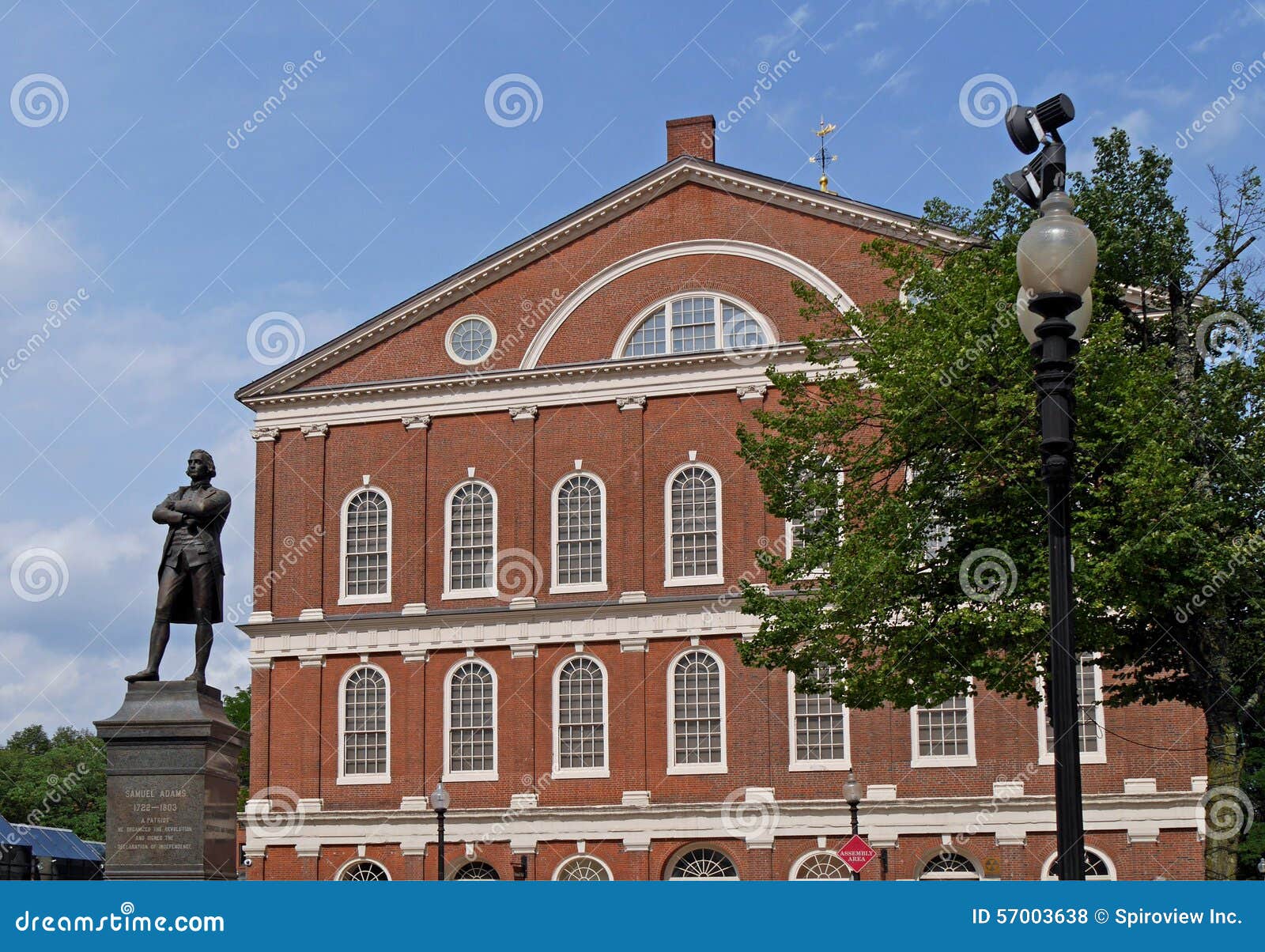 Boston, Faneuil Hall stock photo. Image of samuel, colonial - 57003638