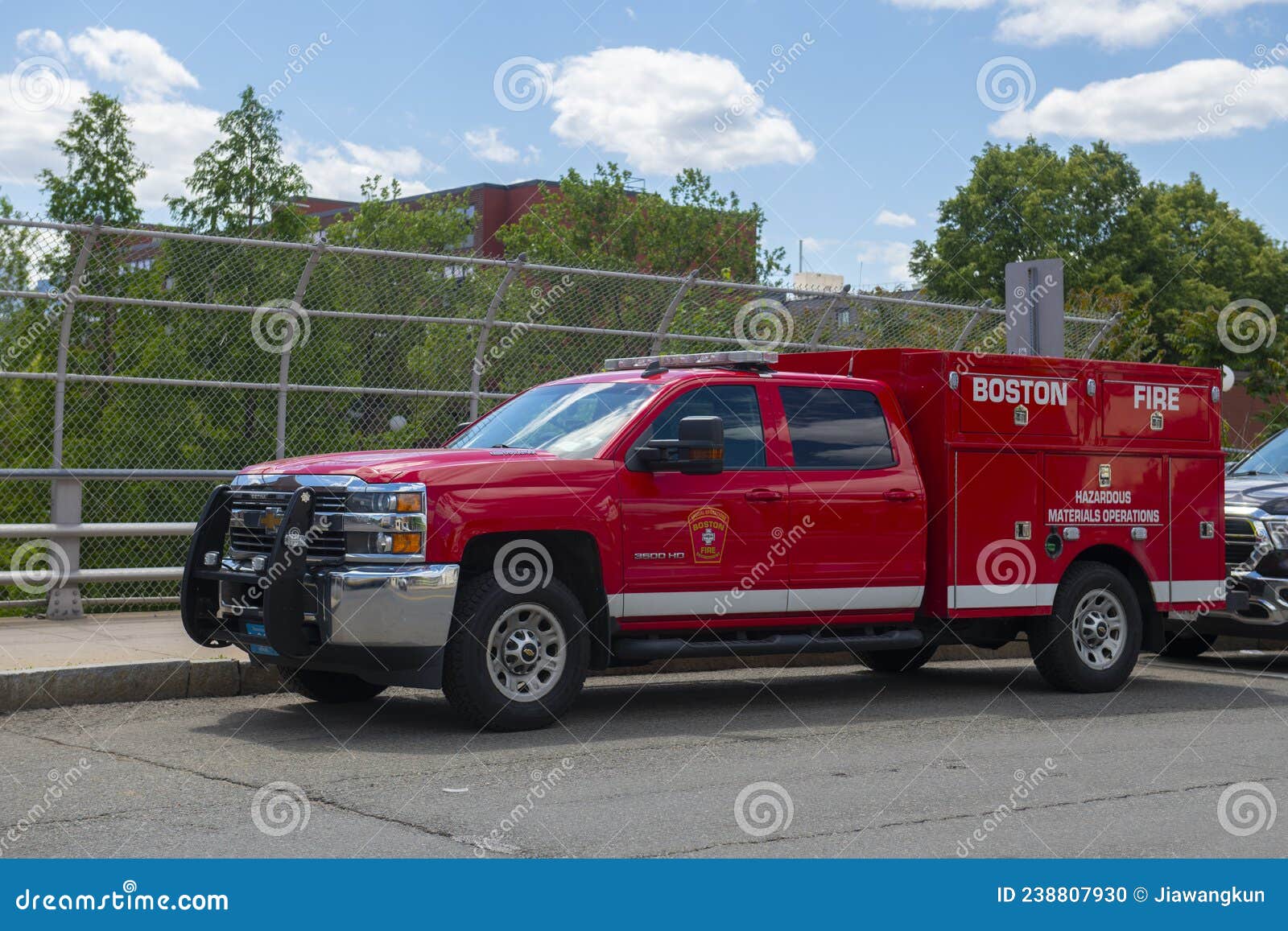 Boston Fire Truck, MA, USA editorial image. Image of landmarks - 238807930