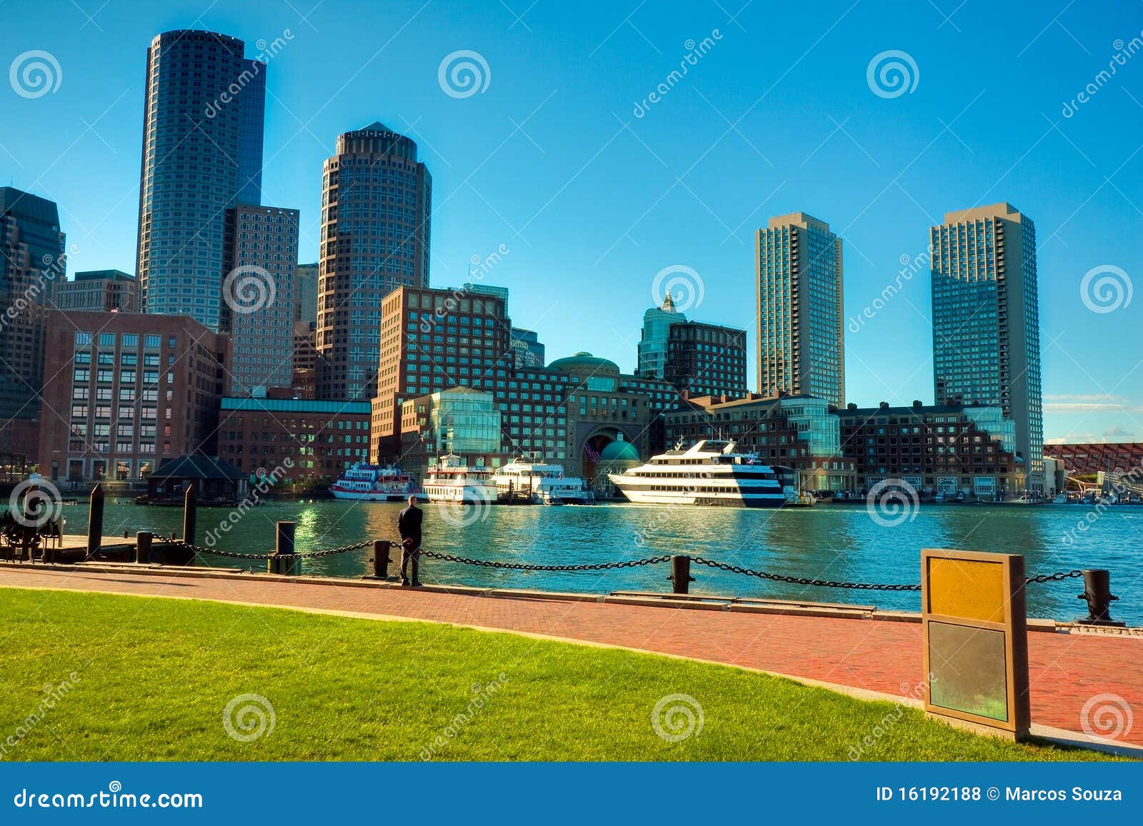 Boston Harbor stock photo. Image of famous, metropolis - 16192188