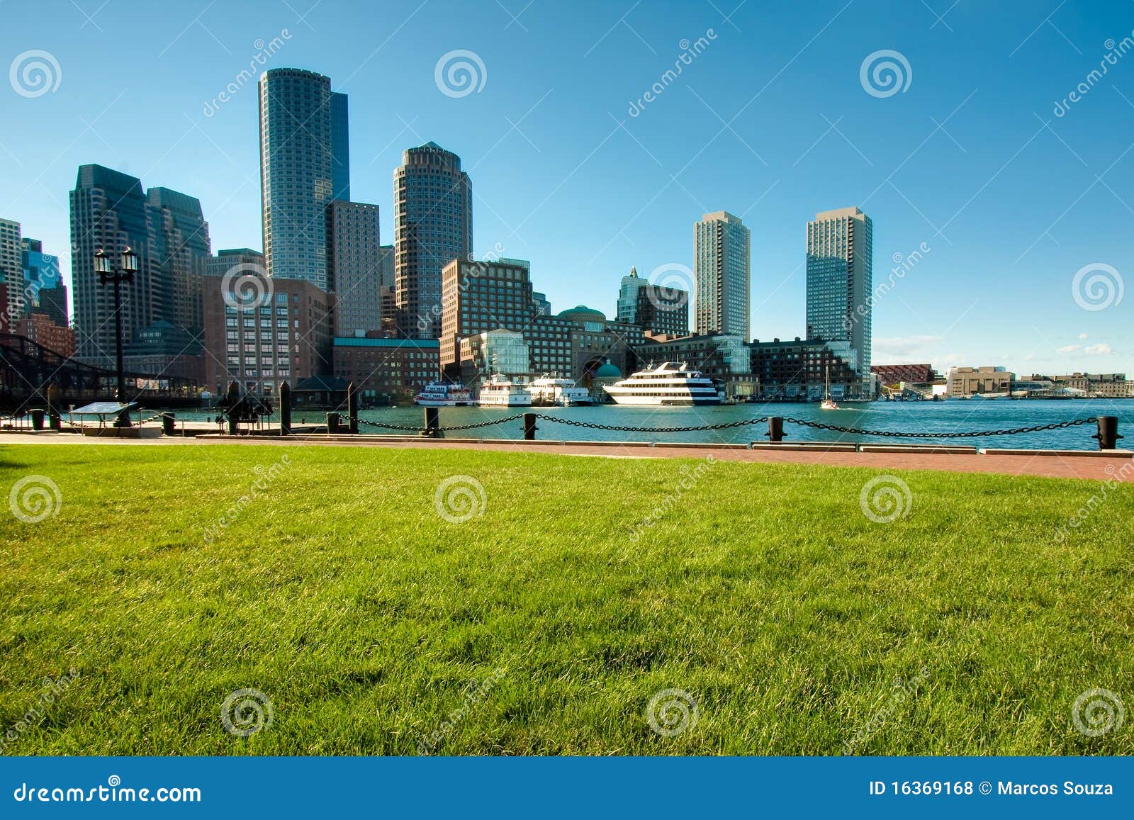 Boston Harbor stock photo. Image of pier, building, famous - 16369168