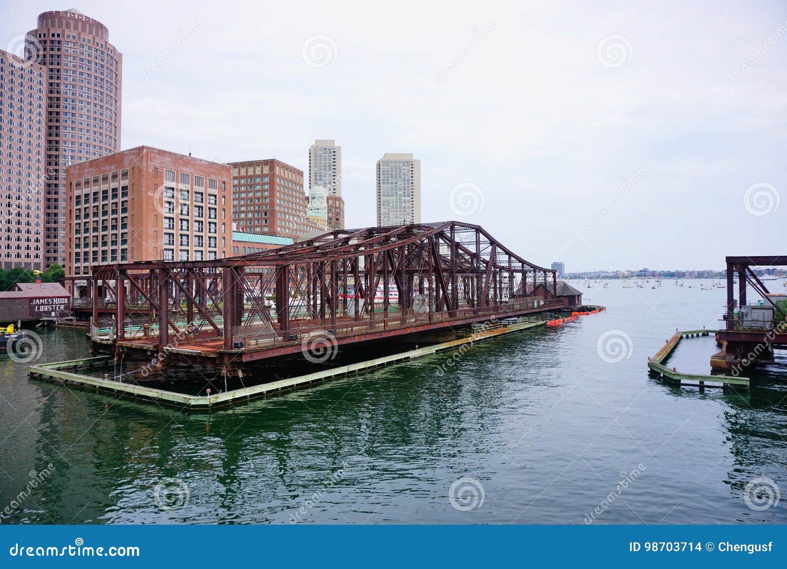 Boston harbor editorial stock image. Image of building - 98703714