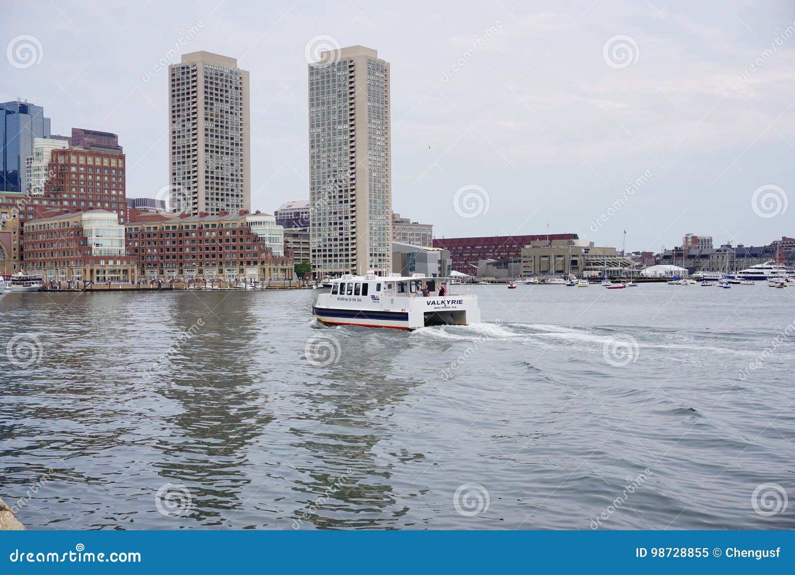 Boston harbor editorial image. Image of building, cobblestone - 98728855