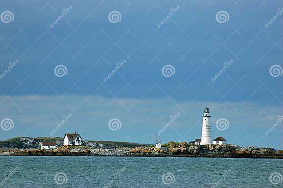 Boston Harbor Light stock photo. Image of navigation - 152355290