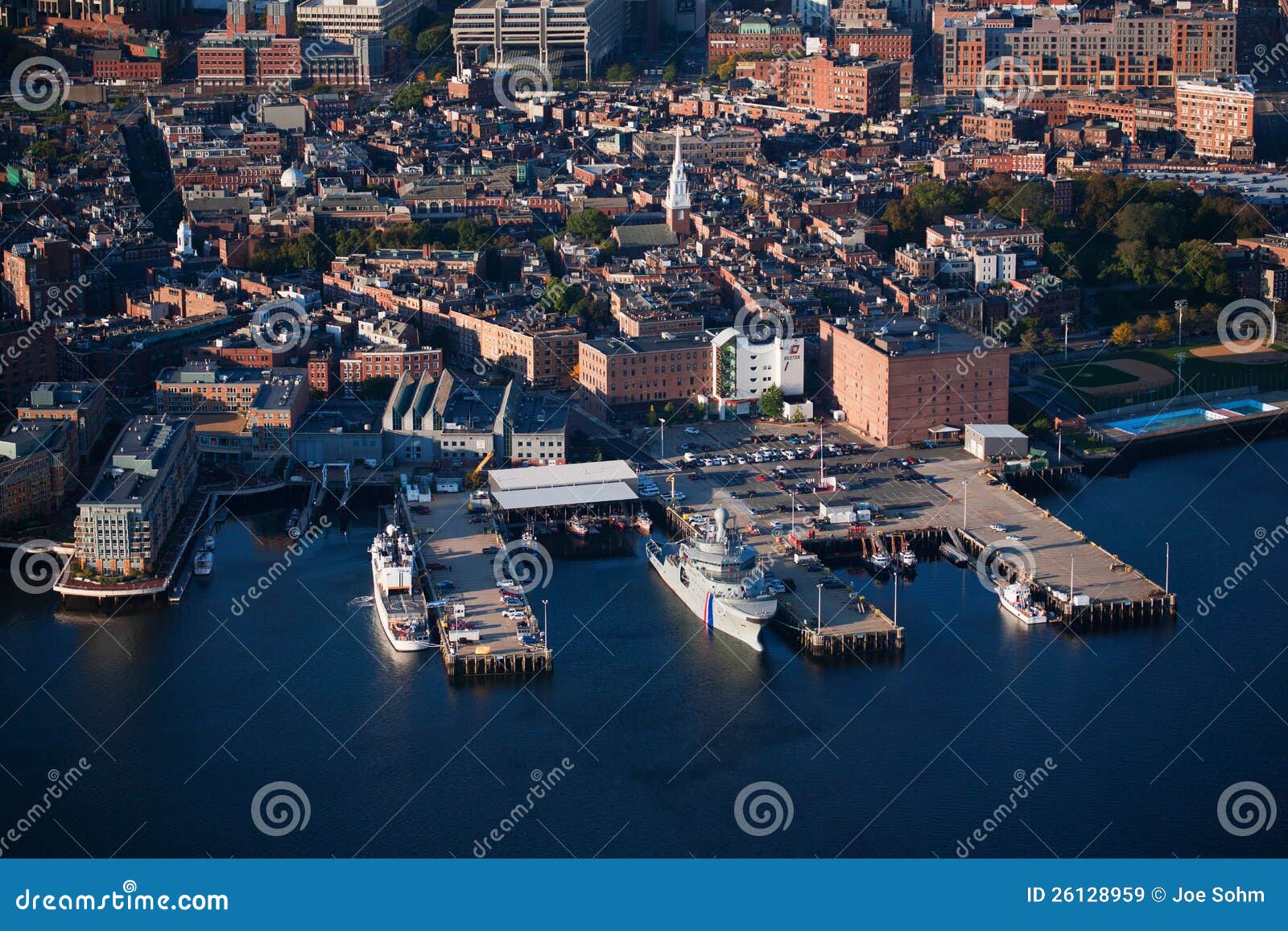 Boston Harbor in the Morning Stock Image - Image of city, boston: 26128959