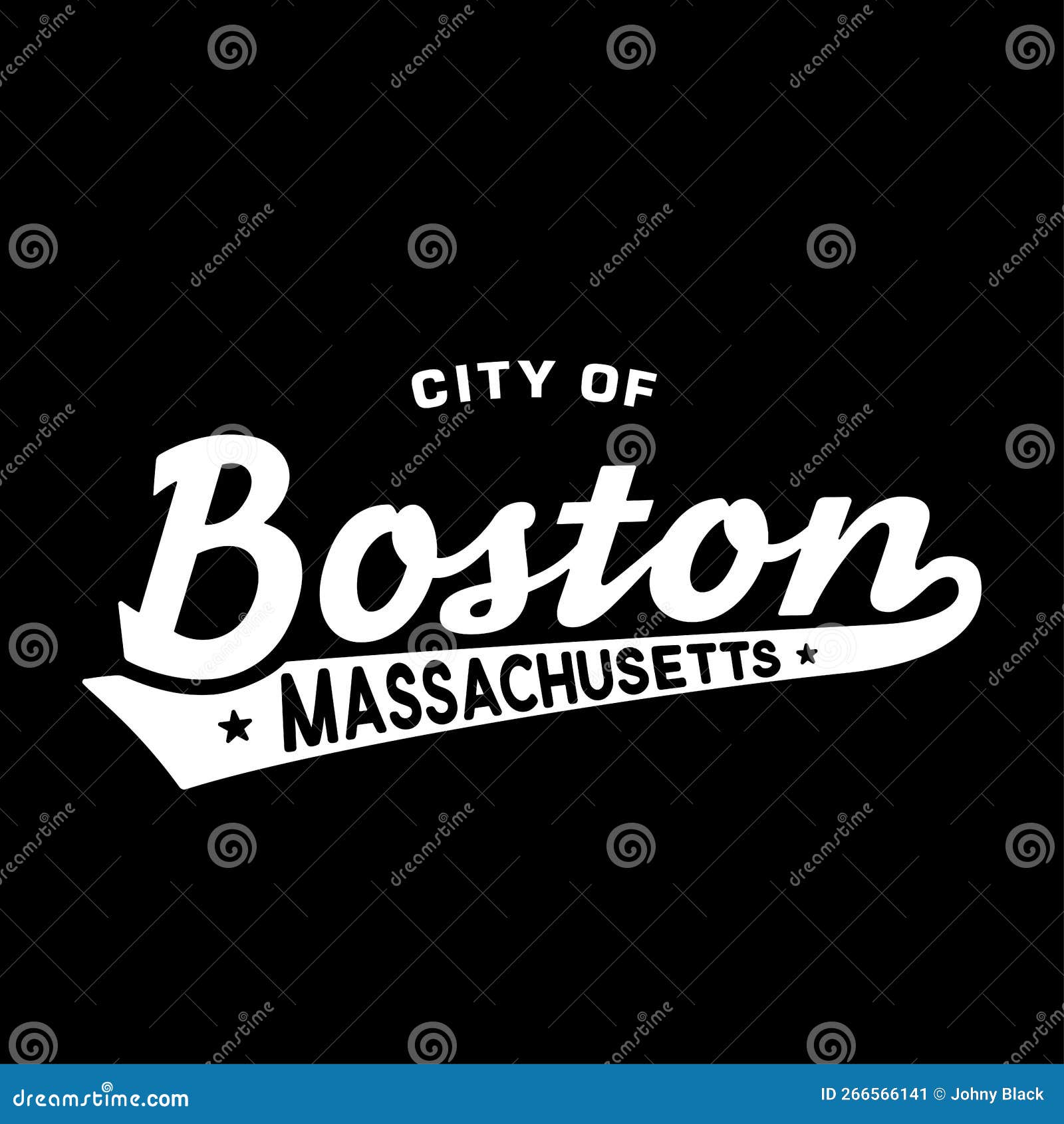 Boston Massachusetts Lettering Design. Boston Typography Design. Vector ...