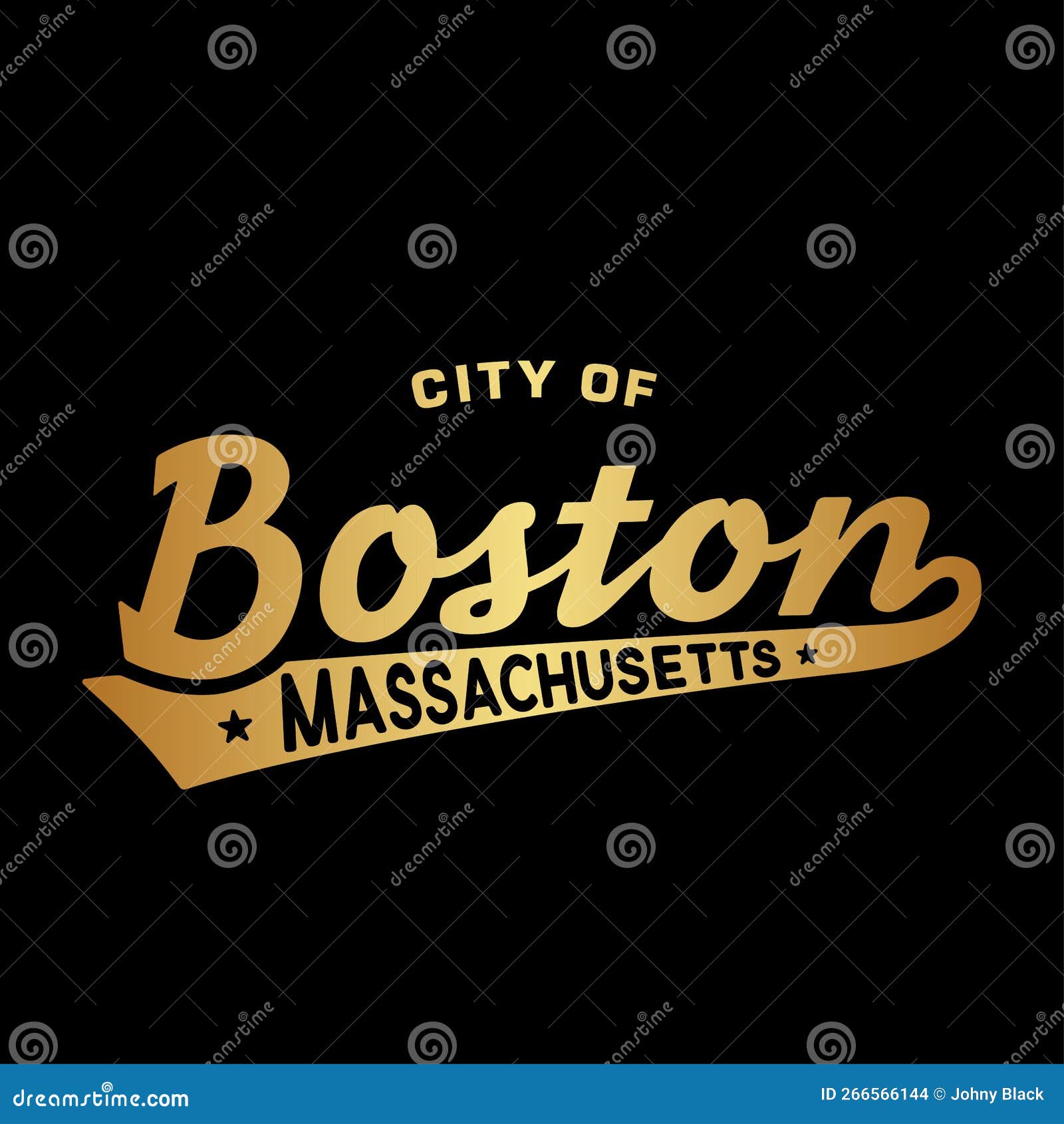 Boston Massachusetts Lettering Design. Boston Typography Design. Vector ...