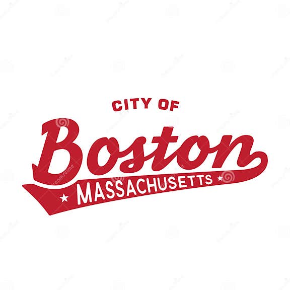 Boston Massachusetts Lettering Design. Boston Typography Design. Vector ...