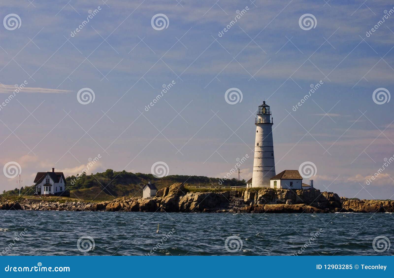 Boston Lighthouse stock image. Image of lighthouse, water - 12903285
