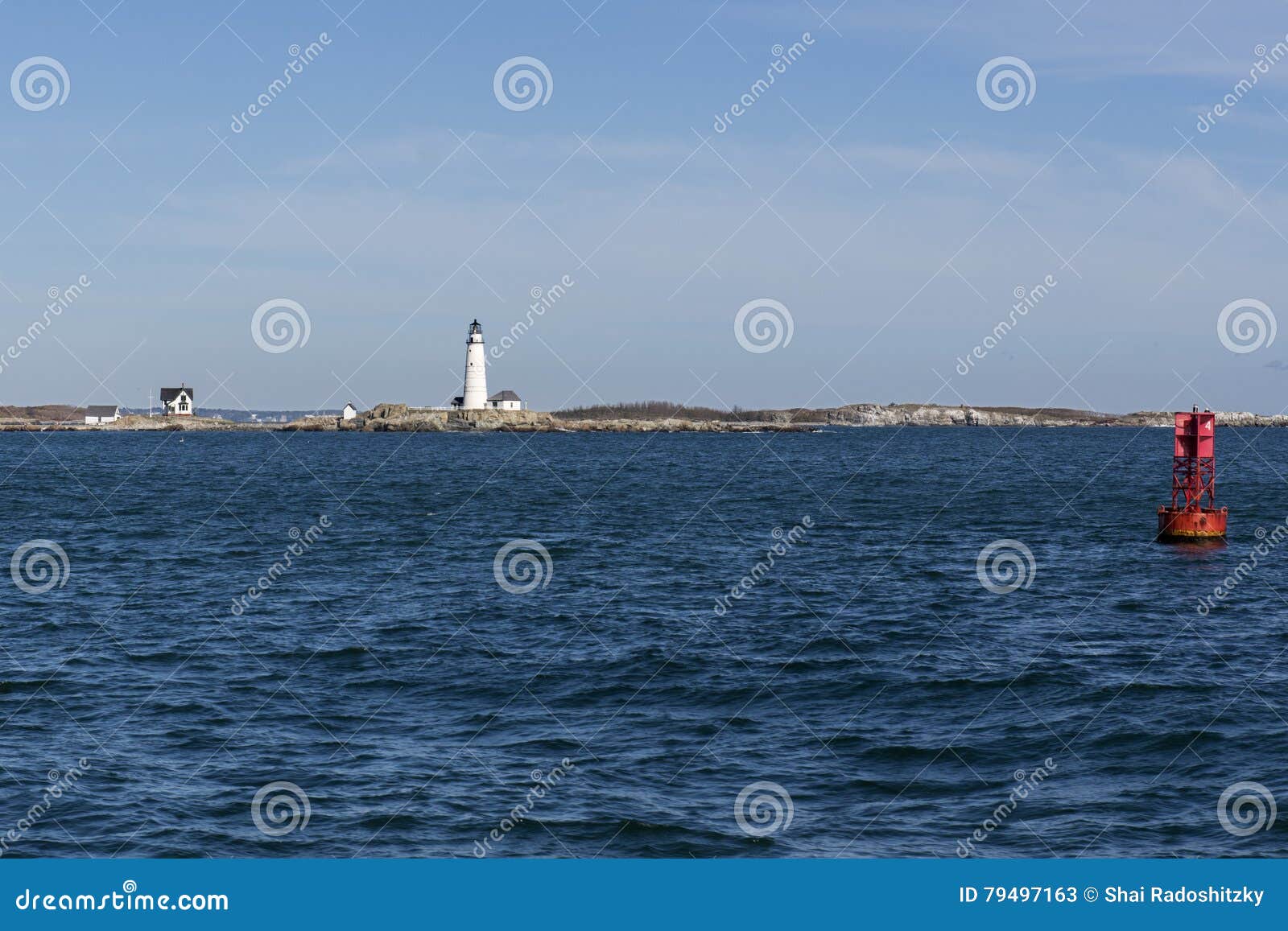 Boston lighthouse stock image. Image of light, tower - 79497163