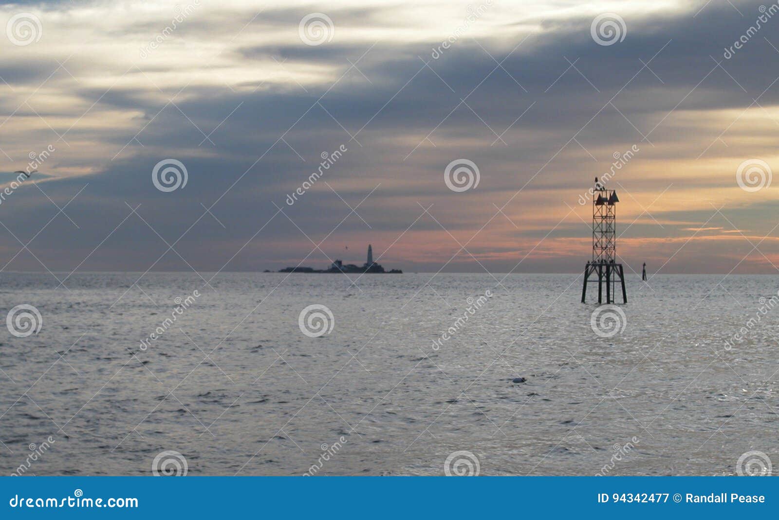 Boston Lighthouse stock image. Image of ocean, buoy, harbor - 94342477