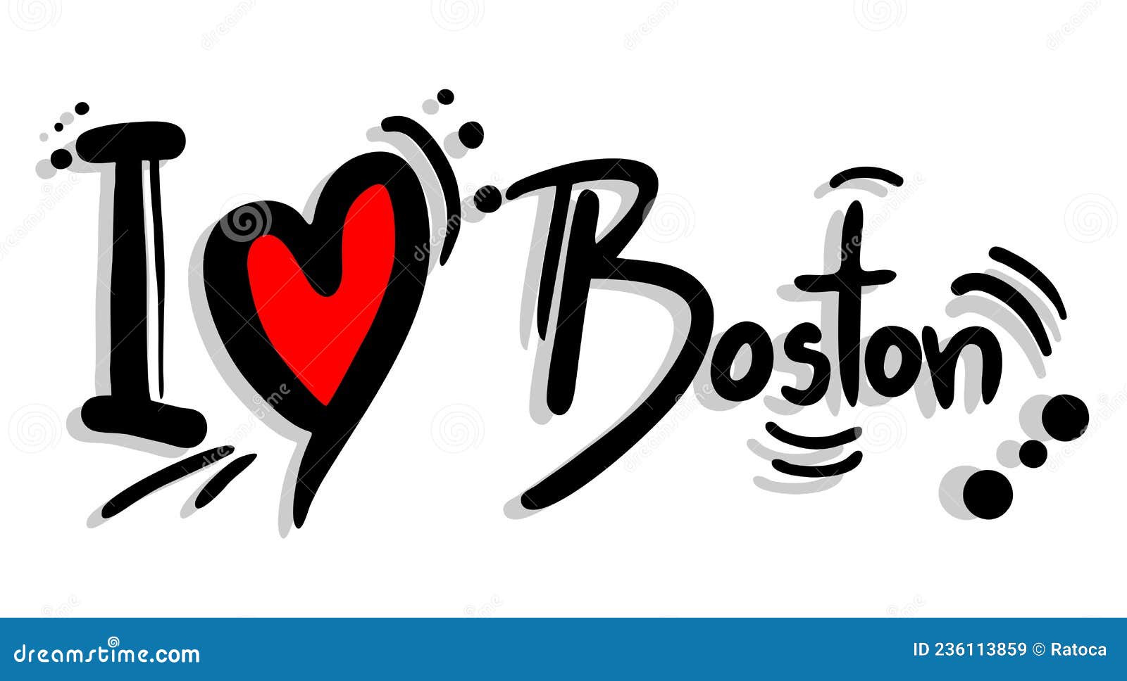 Boston love stock vector. Illustration of boston, crest - 236113859